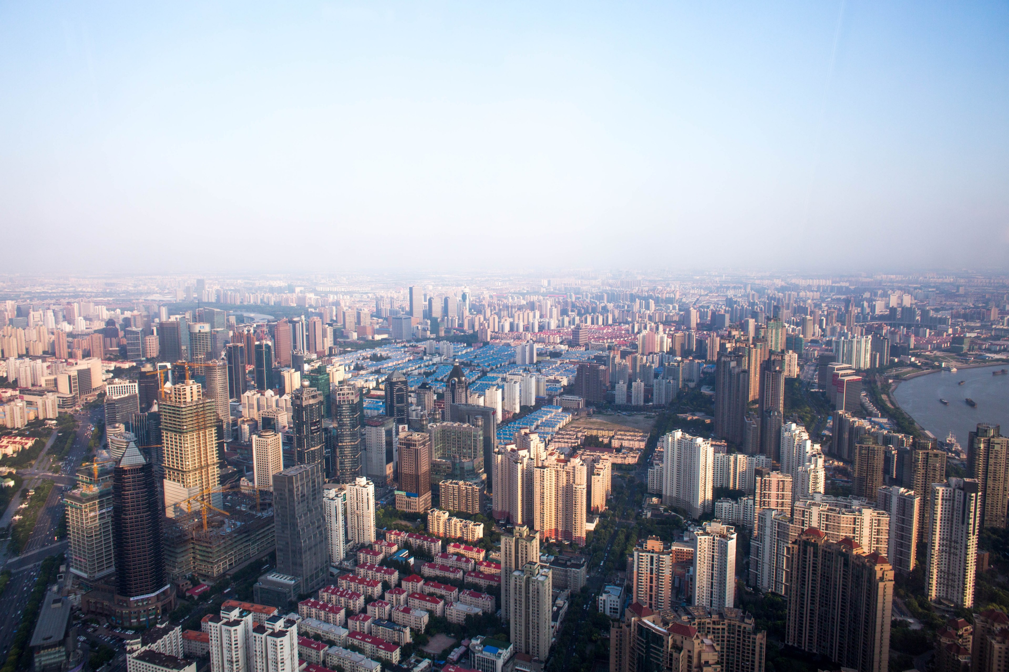 Skyscraper City Building And Aerial 4K Hd Wallpaper
