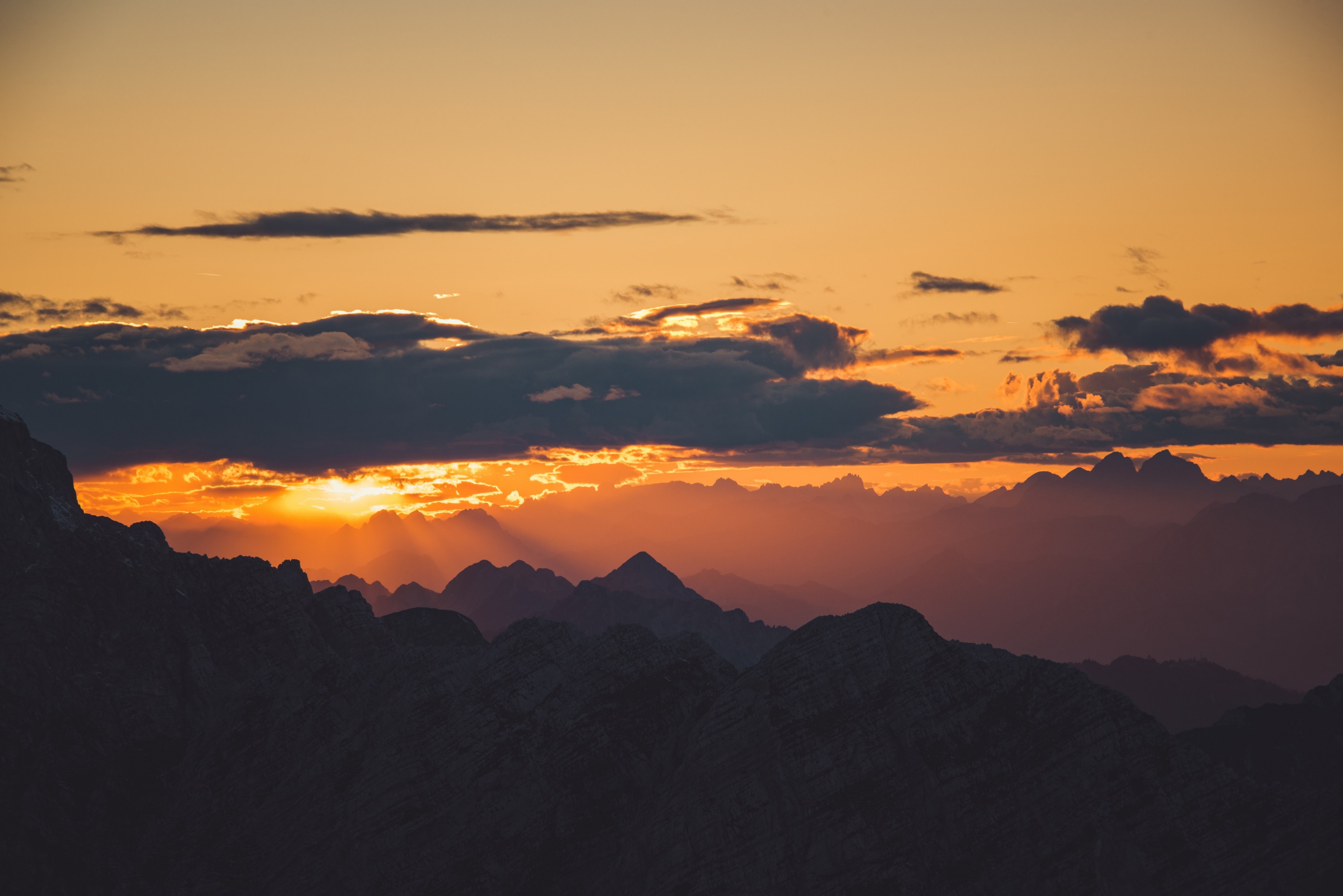 Wallpaper ID: 255358 / mountain mountain range sunset and sunrise hd 4k ...
