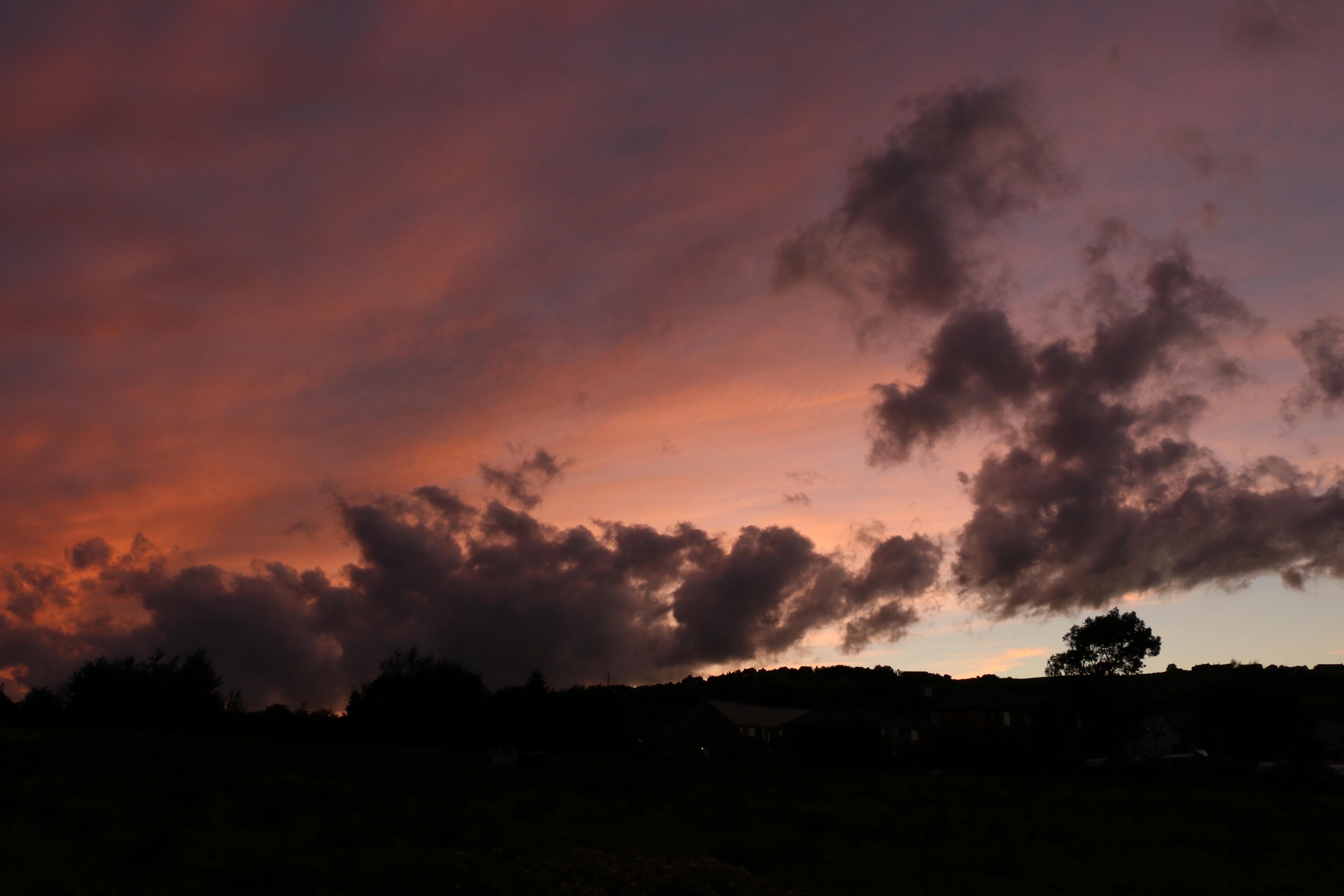 Wallpaper ID: 210606 / sunset cloud landscape and silhouette hd 4k ...