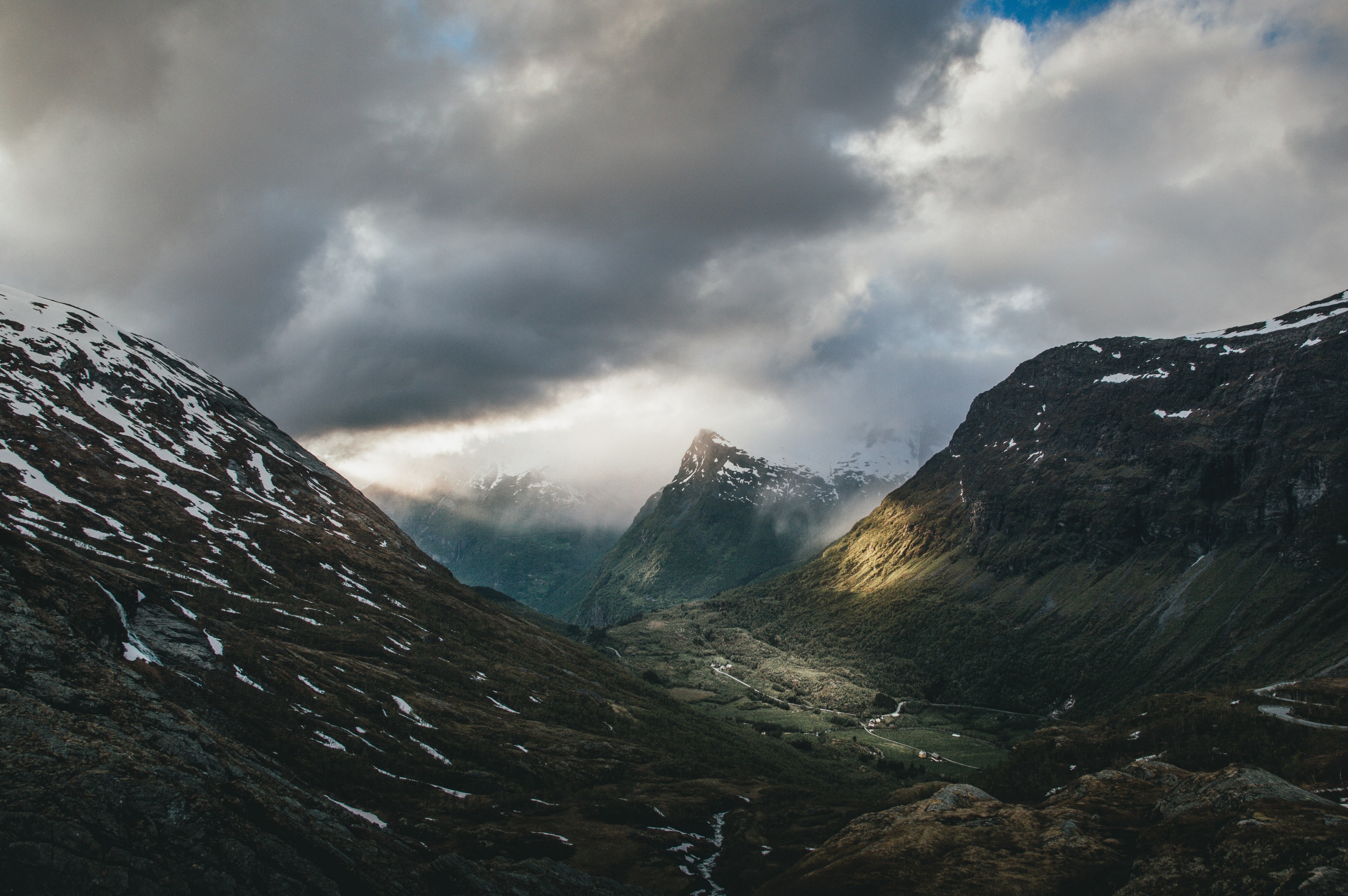 norways geiranger fjord 4k HD Wallpaper