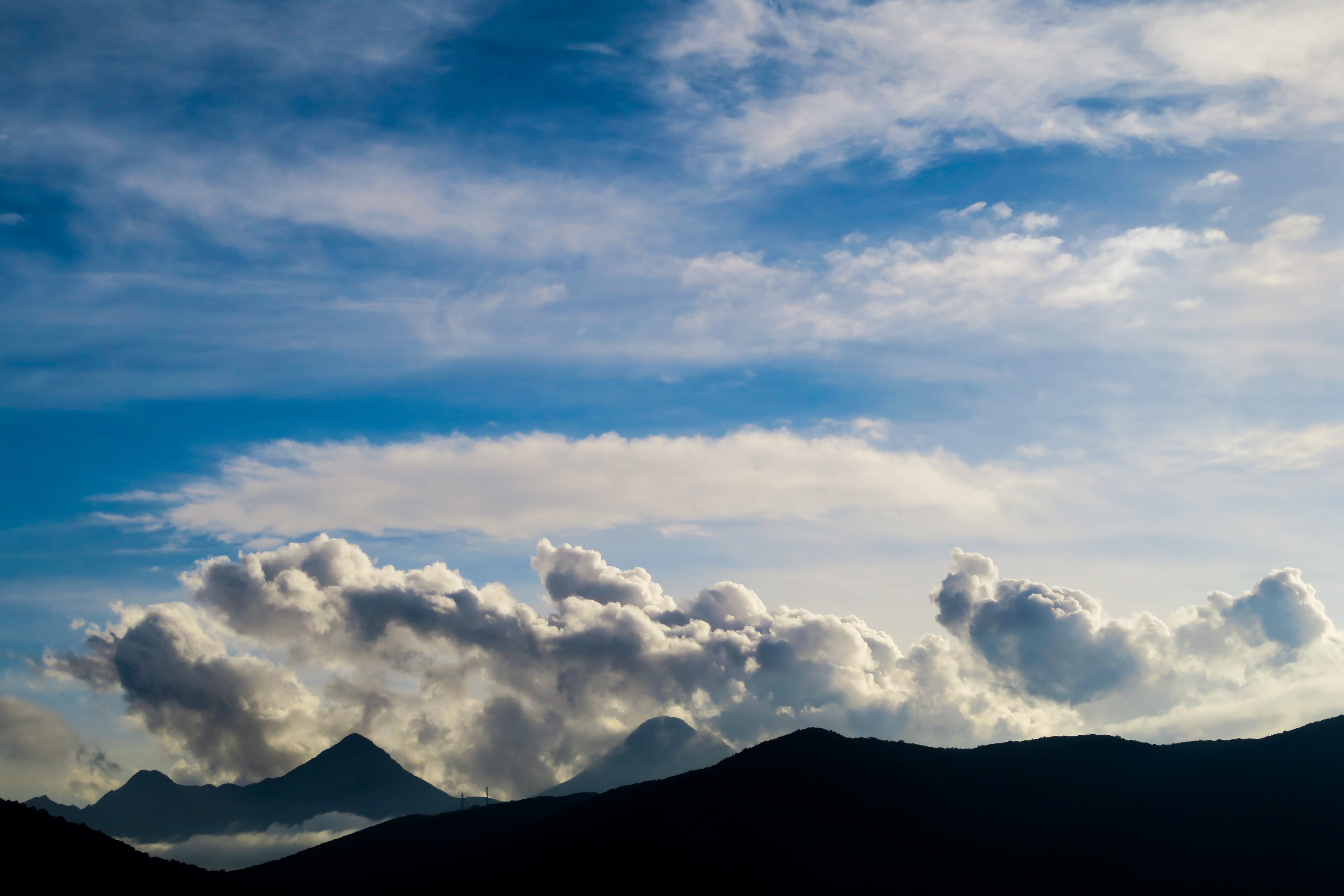 tree cloud sky and landscape 4k HD Wallpaper