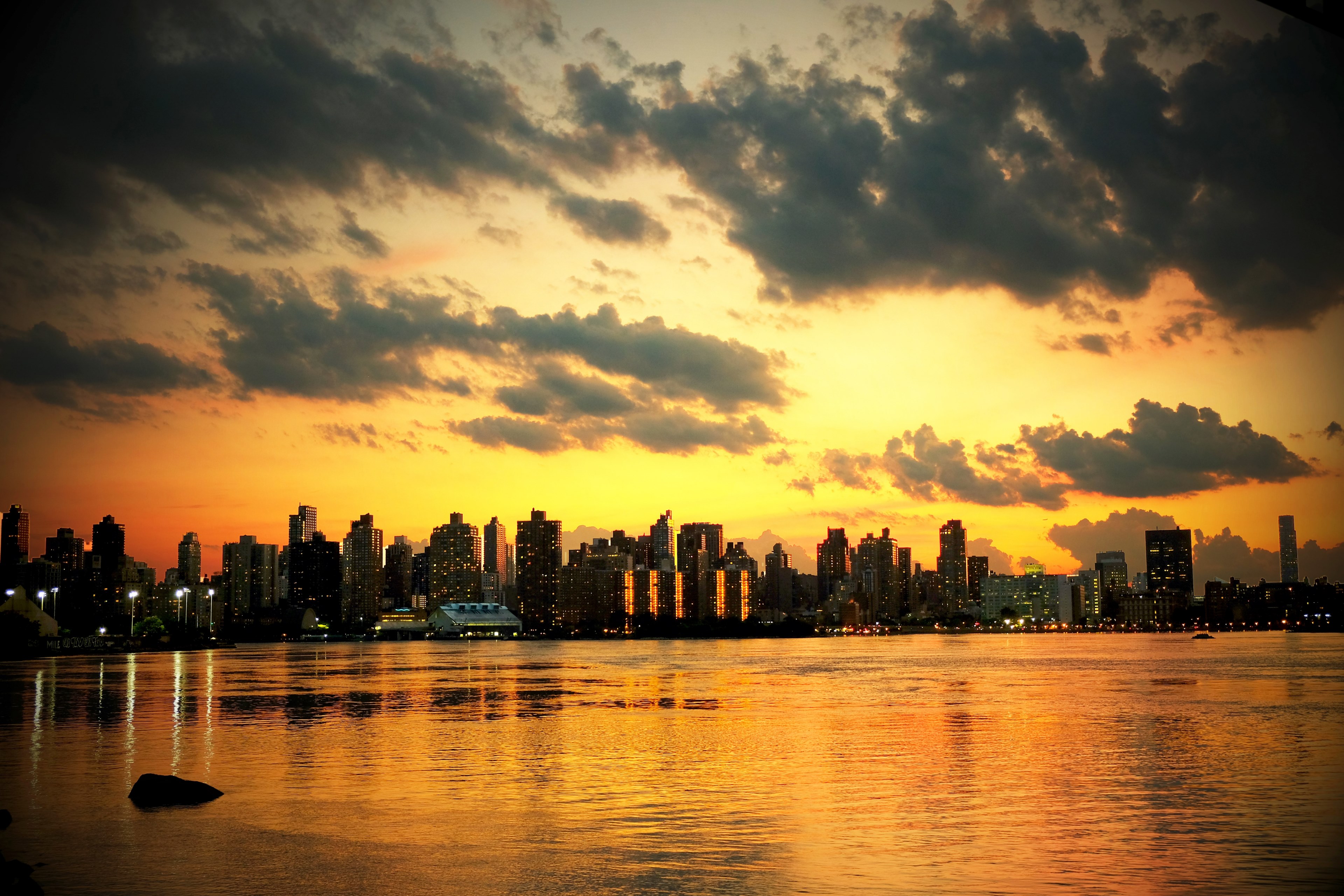 city on fire 4k HD Wallpaper