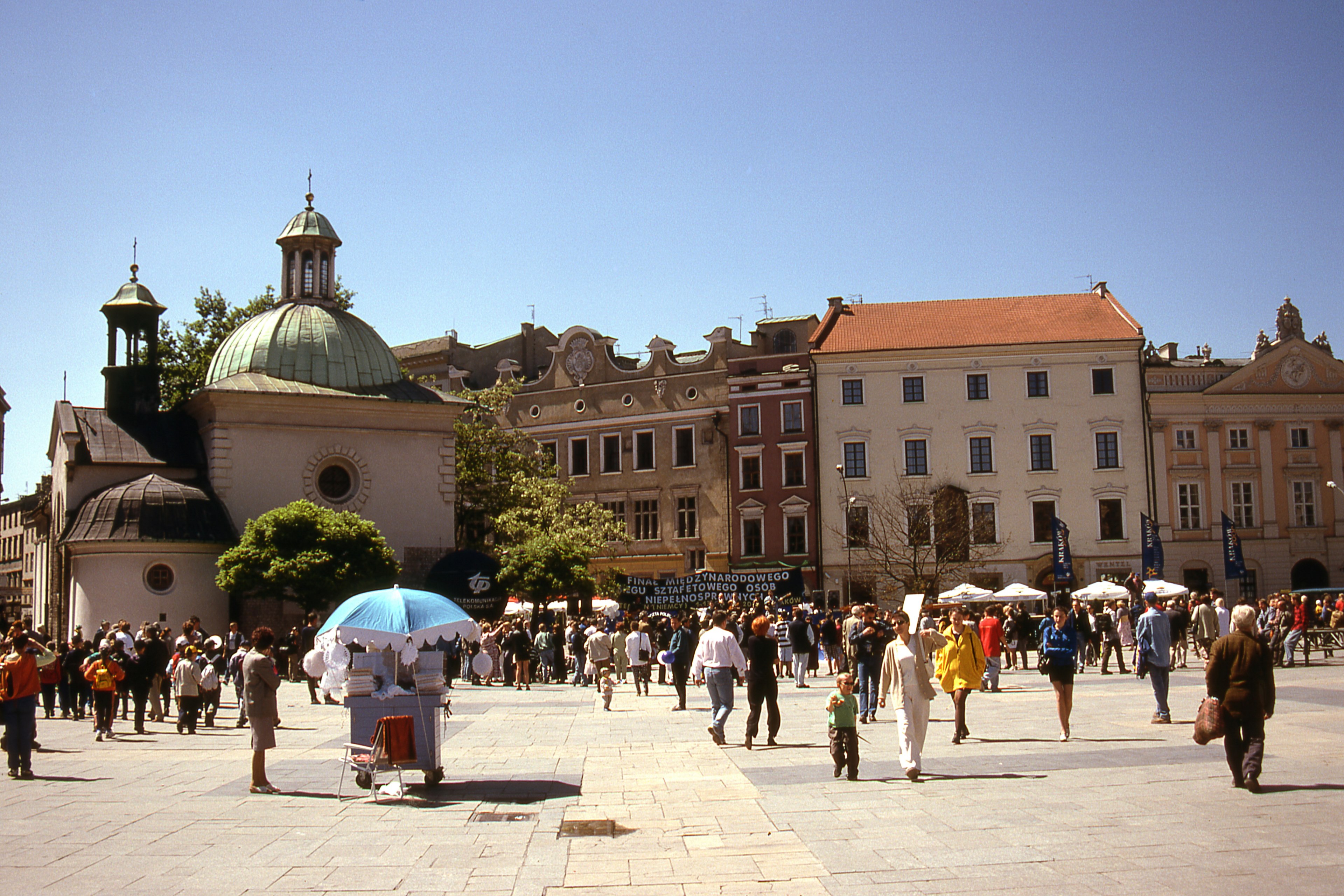 historic market square in old cracow poland 4k HD Wallpaper