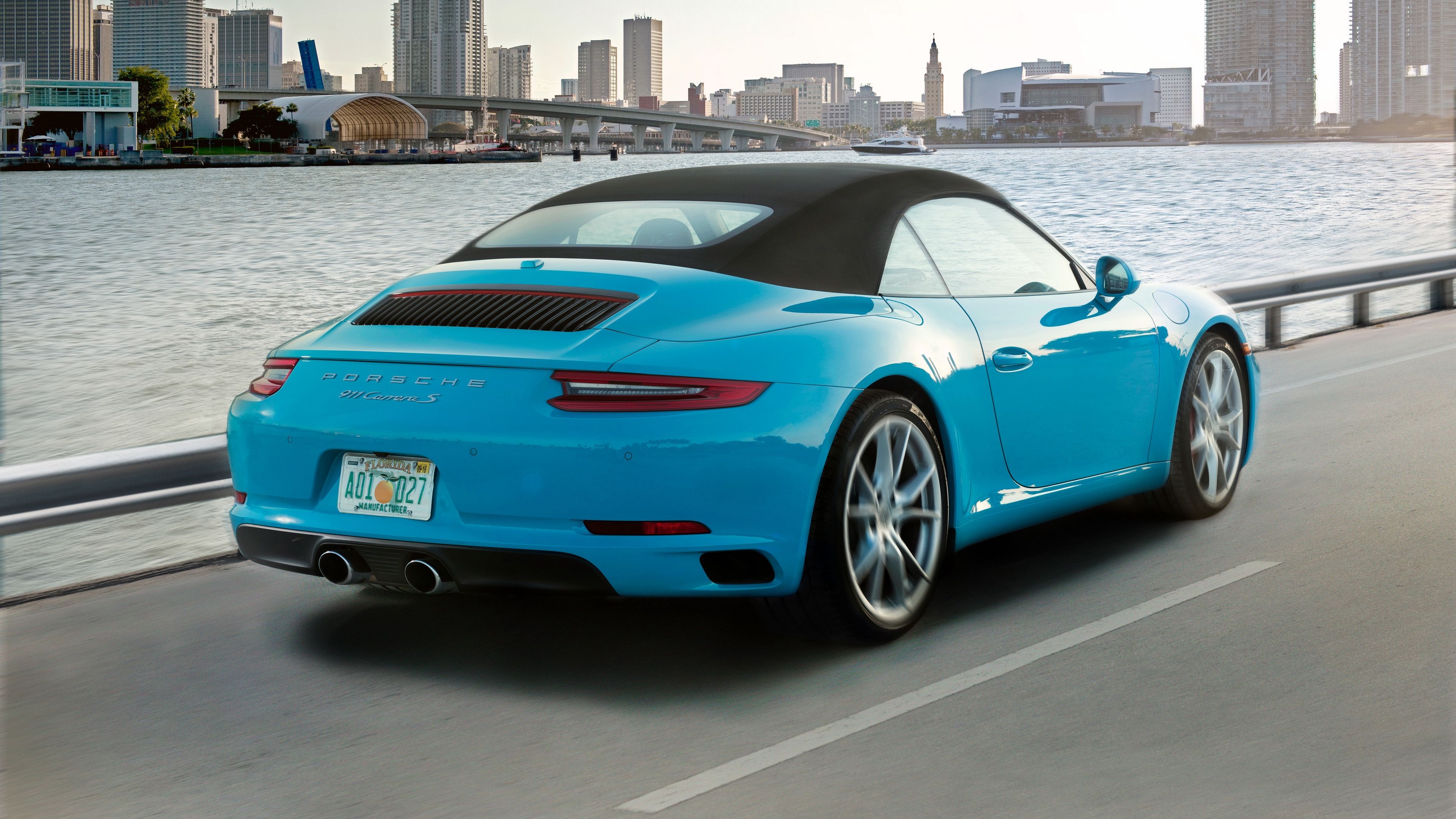 Porsche, 911, Carrera S, Rear View, 4K Hd Wallpaper