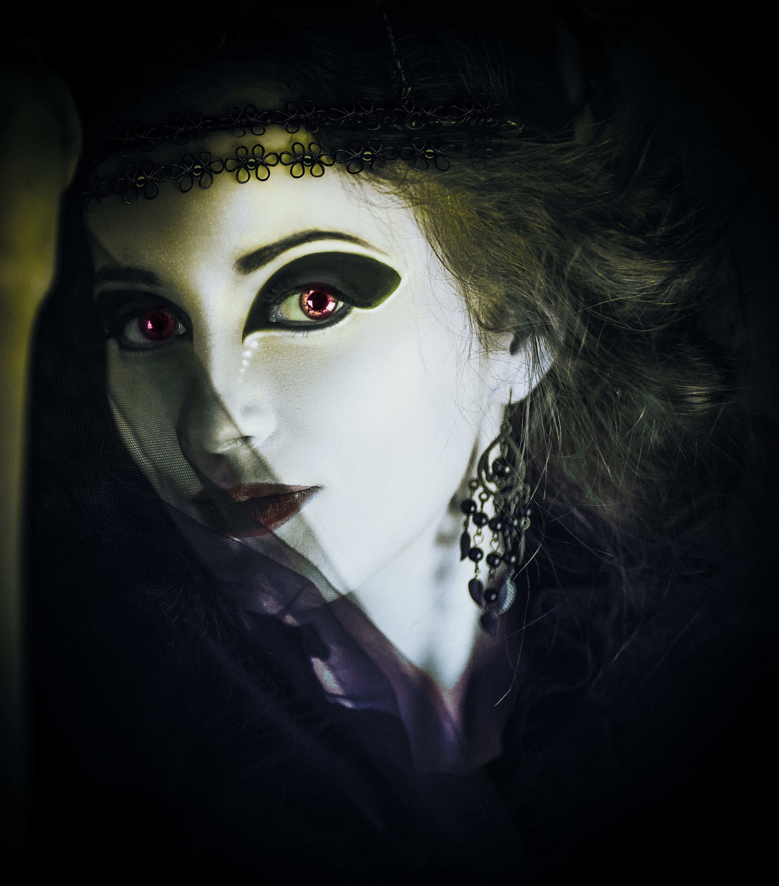 Woman Gothic Dark Horror Fantasy Girl Person 4K Phone Hd Wallpaper