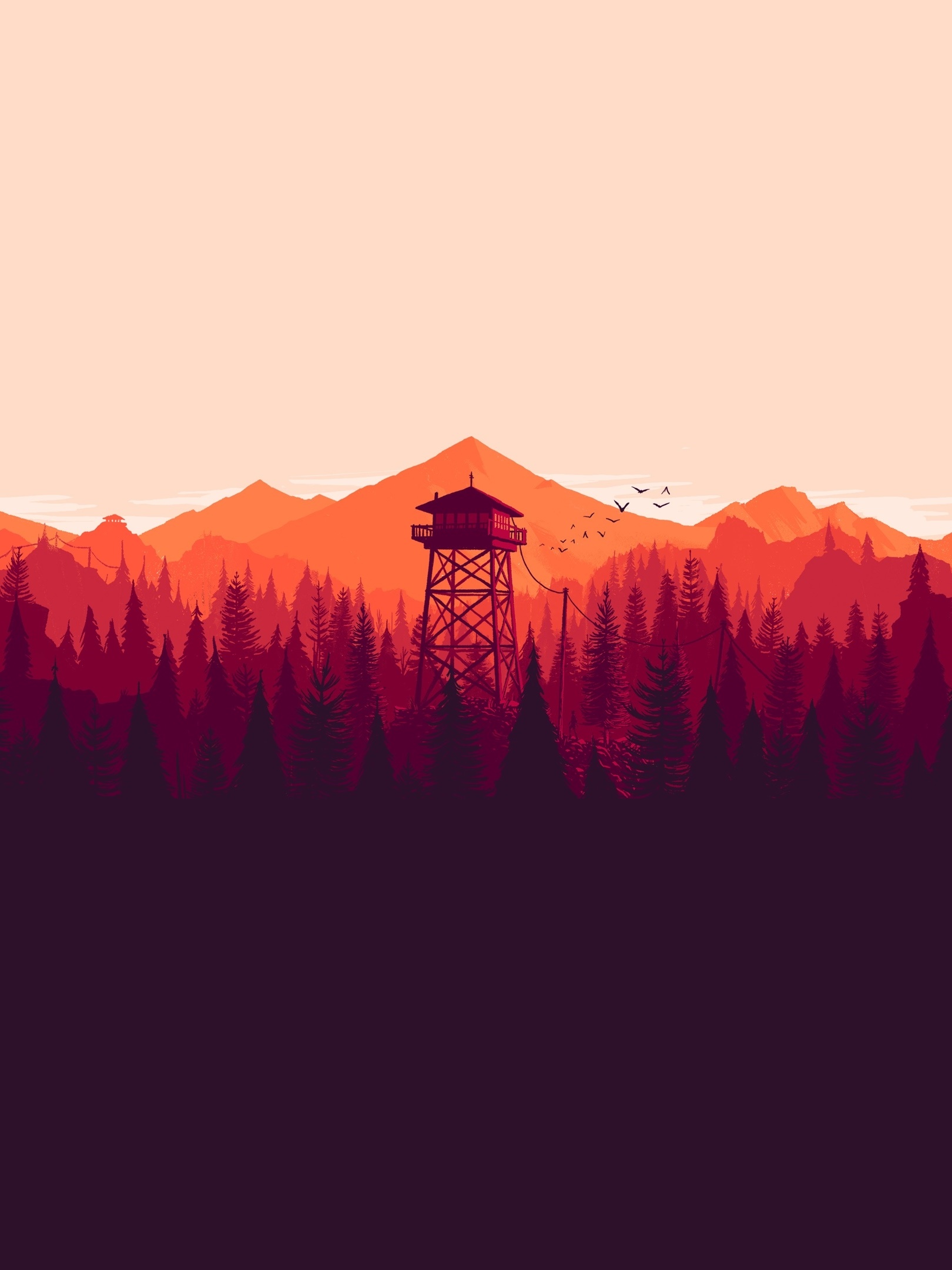 «Firewatch phone wallpaper» HD Wallpapers