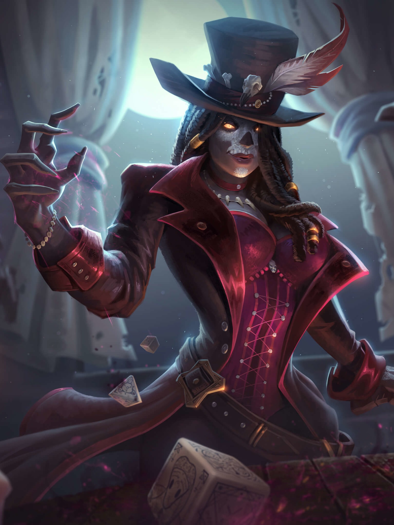 Video Game Smite, Voodoo, Izanami (Smite), 1536x2048 Phone HD Wallpaper