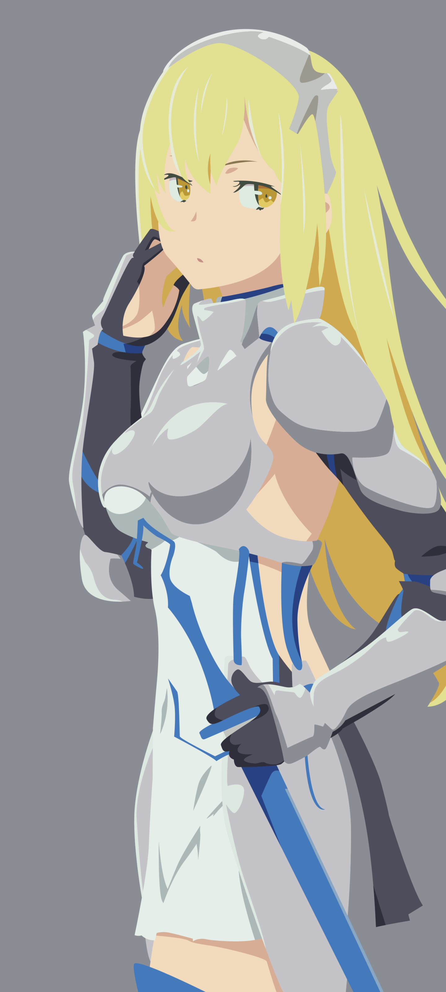 Anime Danmachi: Sword Oratoria, Aiz Wallenstein, 1440x3200 Phone HD ...
