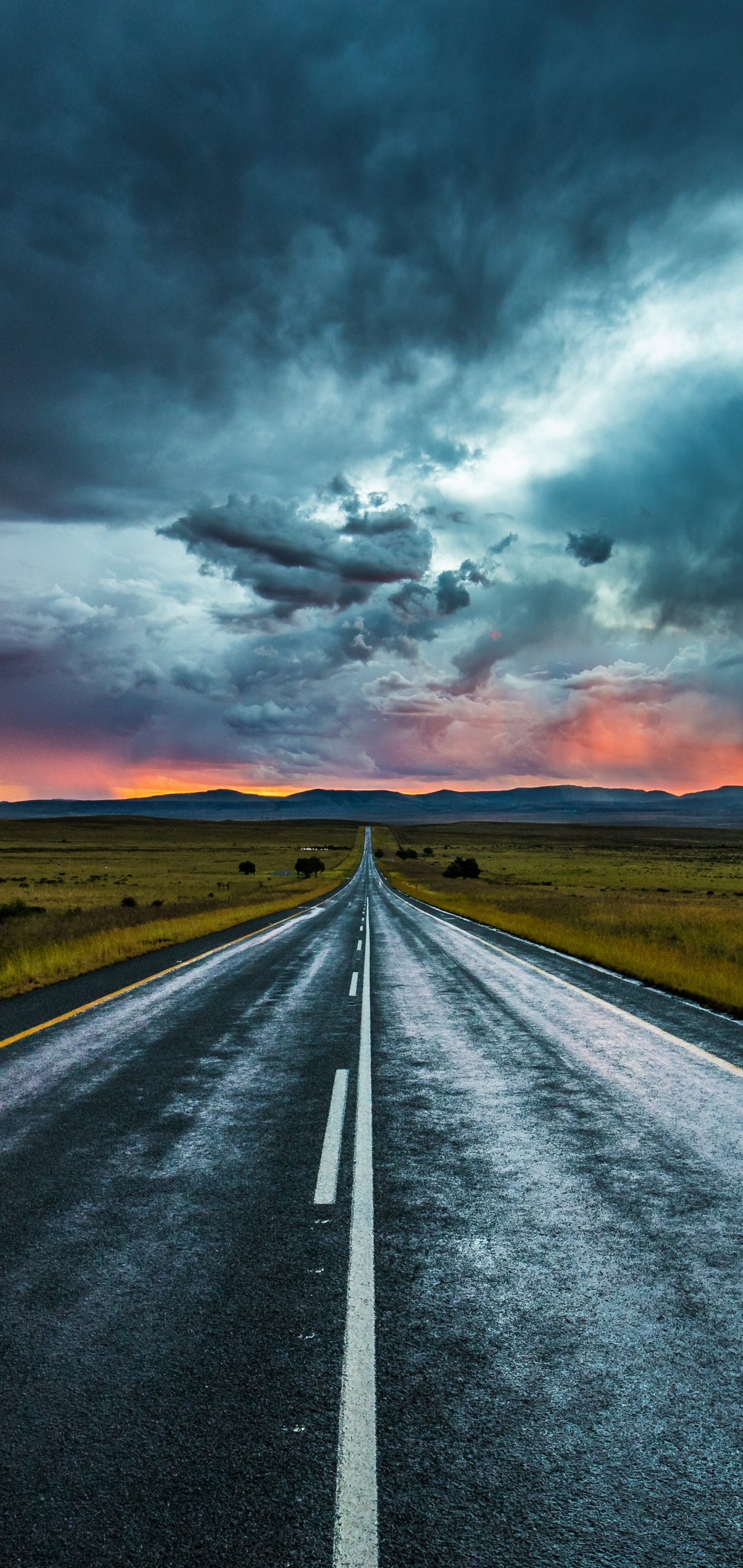 Man Made Road, Cloud, Nature, Landscape, 1440x3040 Phone HD Wallpaper