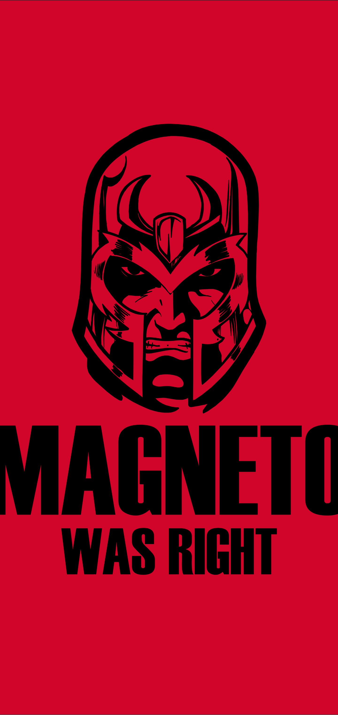 Magneto Logo Phone Wallpaper