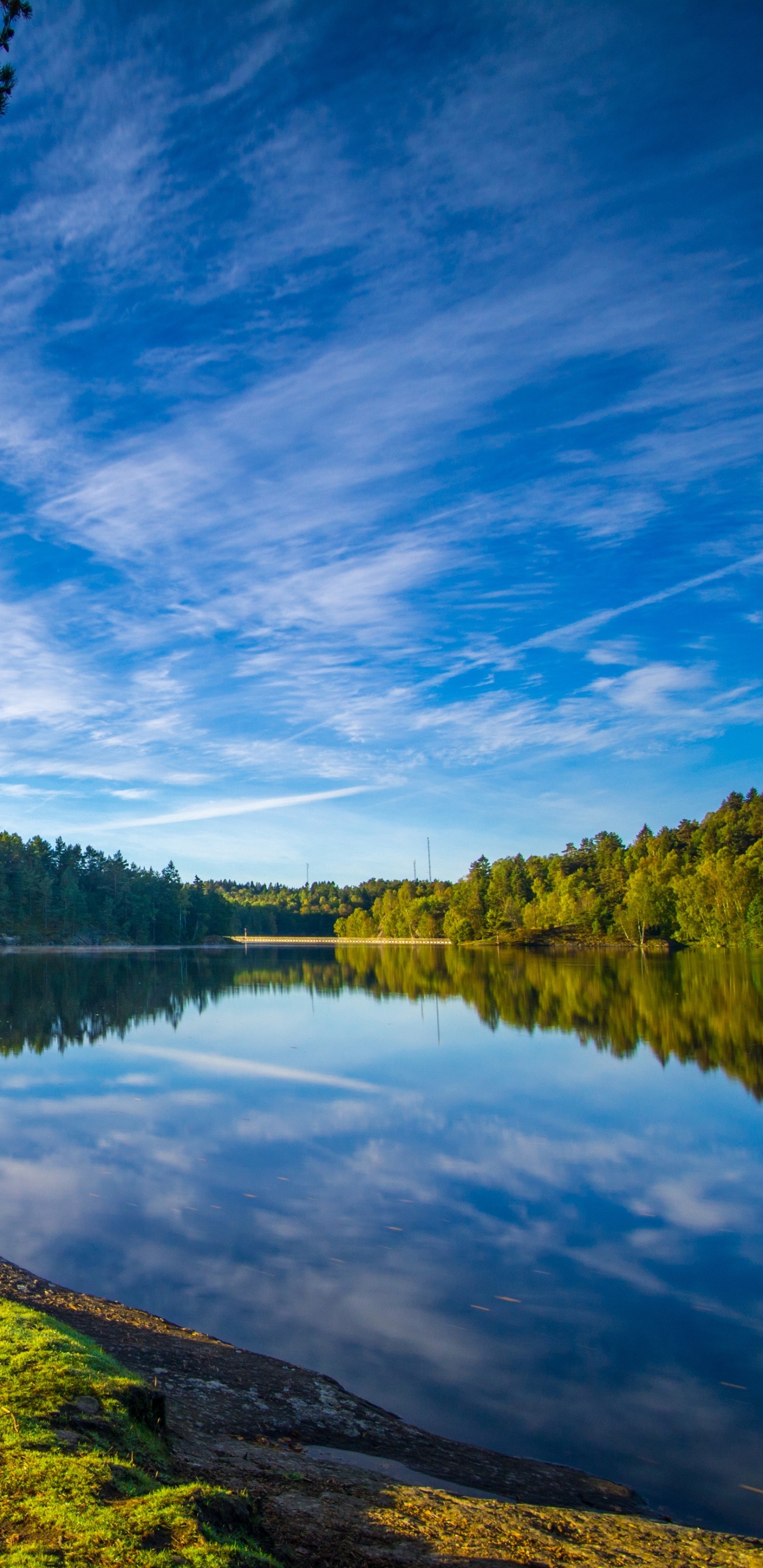 Earth Reflection, Lake, Nature, 1440x2960 Phone HD Wallpaper