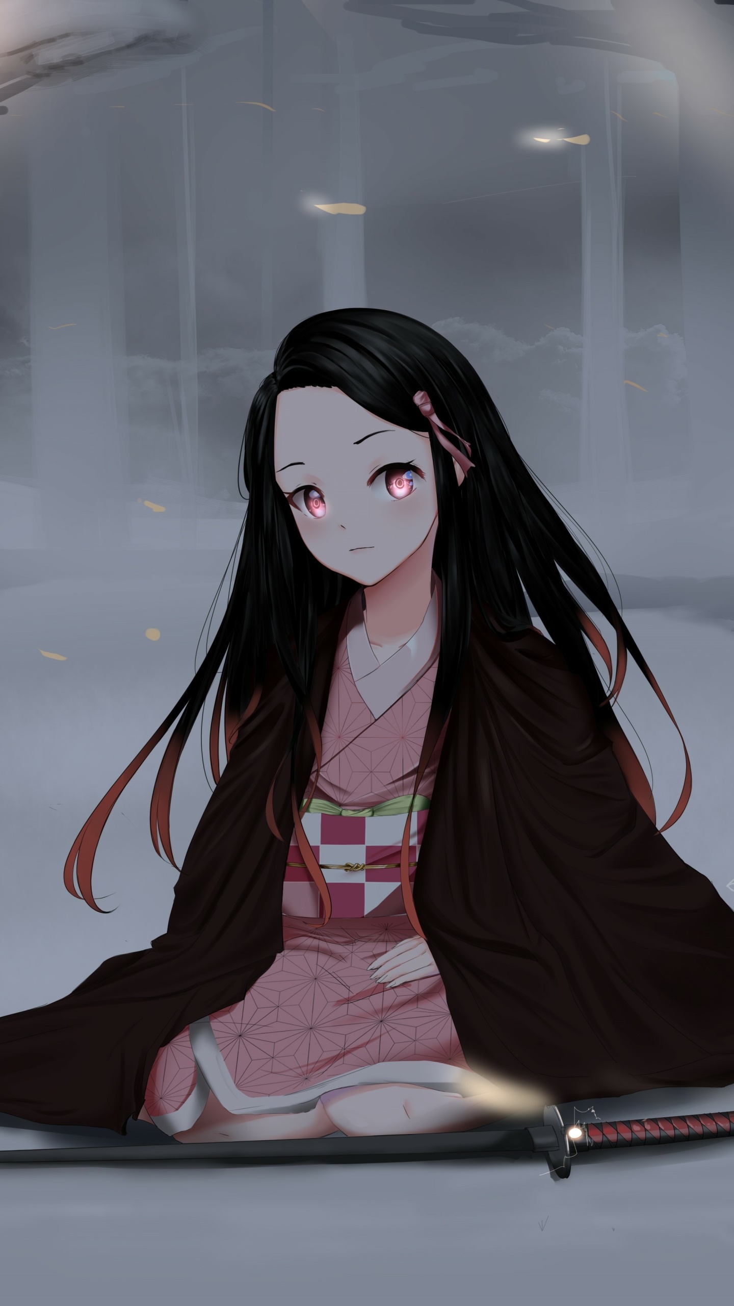 Anime Demon Slayer: Kimetsu no Yaiba, Nezuko Kamado, 1440x2560 Phone HD ...
