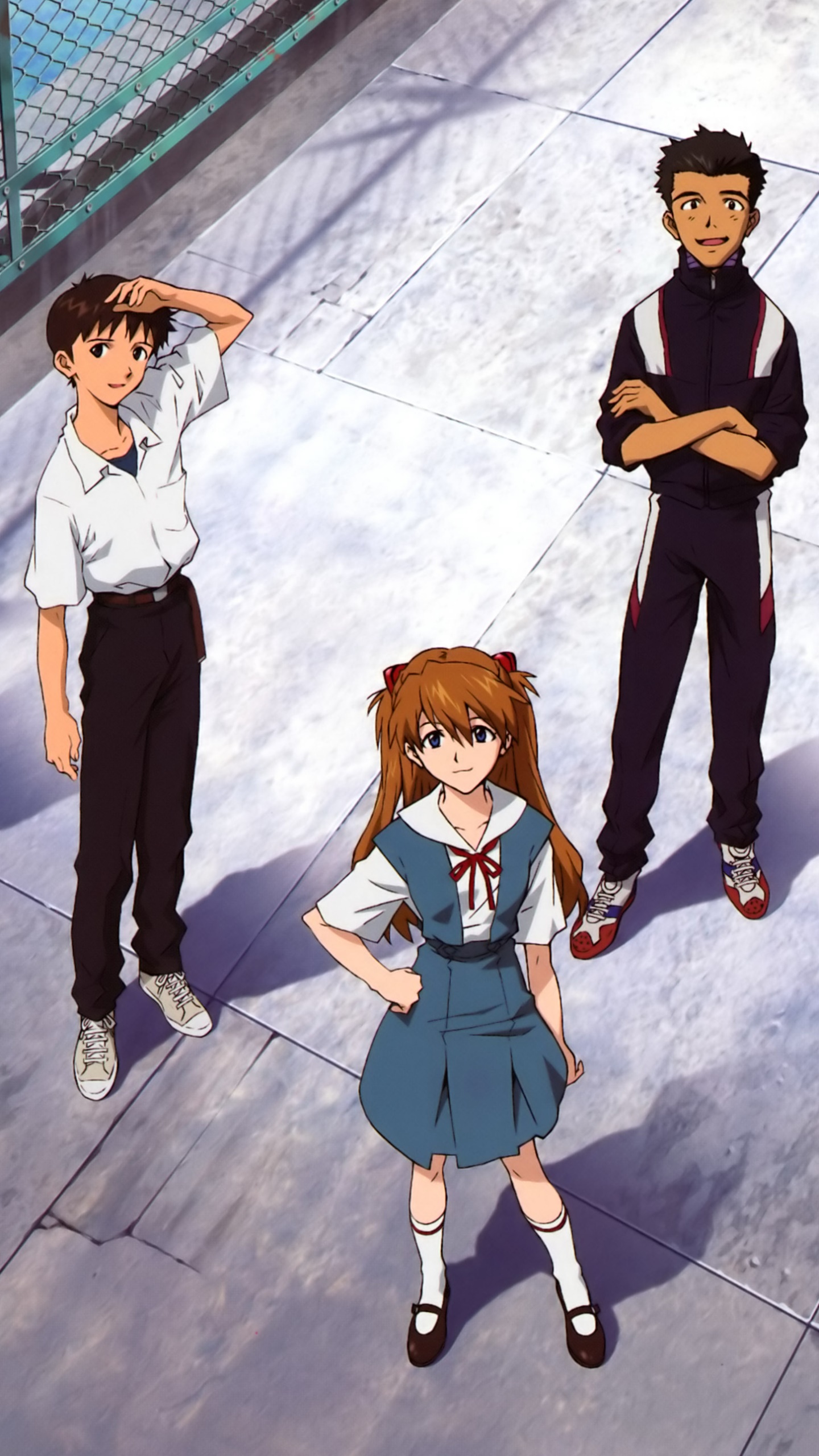 Anime Neon Genesis Evangelion, Asuka Langley Sohryu, Shinji Ikari ...