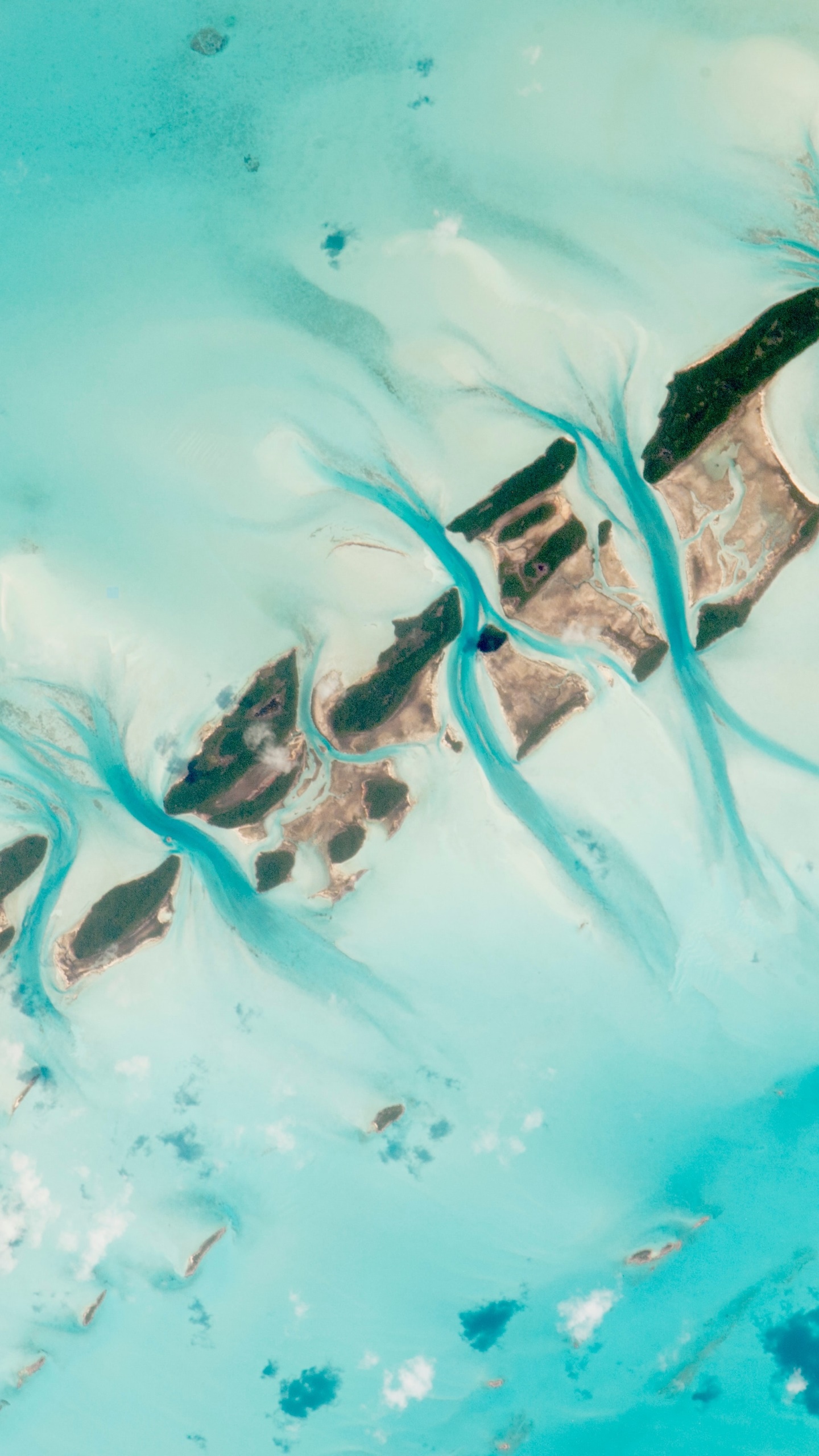 Earth From Space, Bahamas, Great Exuma Island, 1440x2560 Phone HD Wallpaper