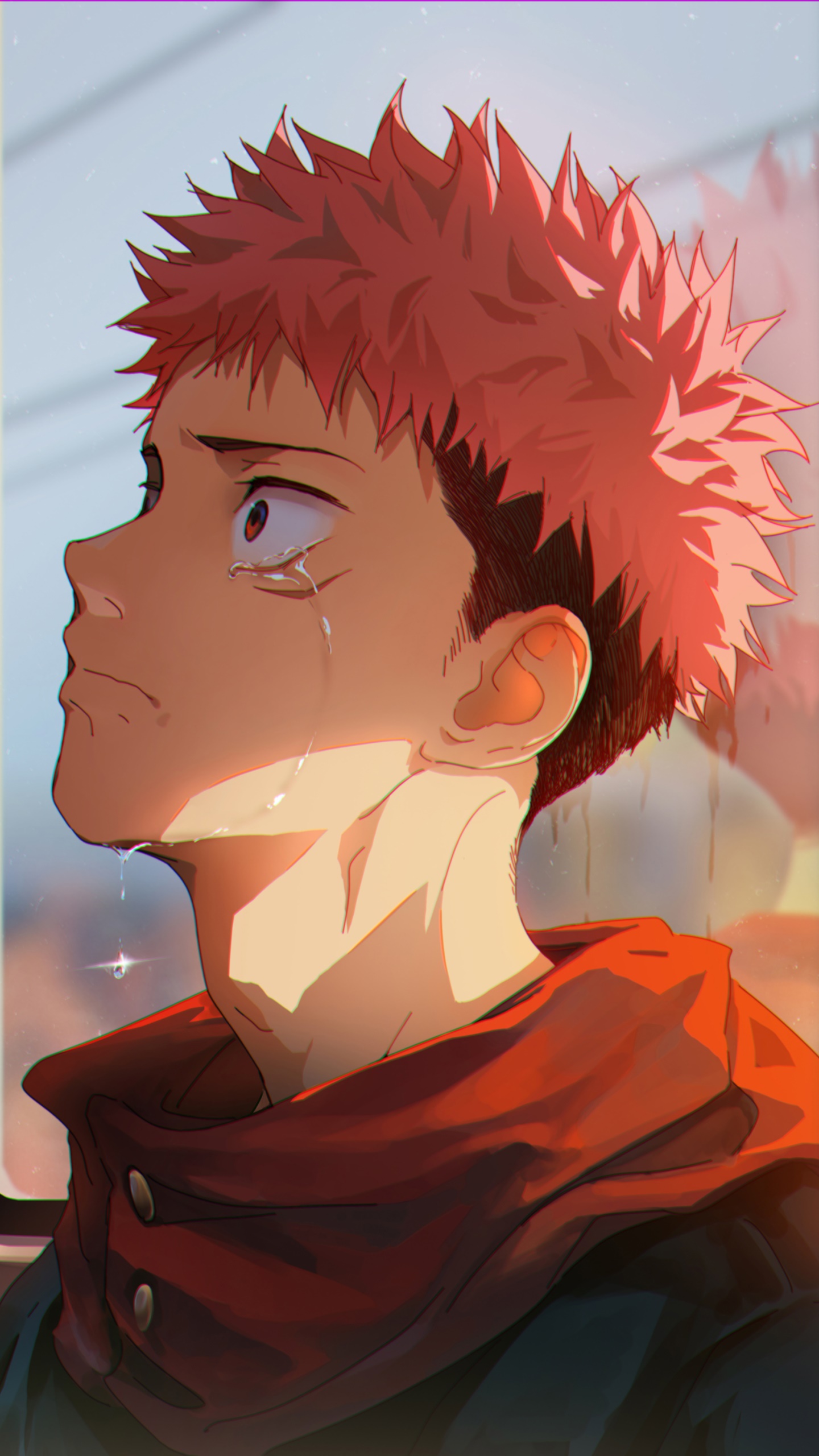Anime Jujutsu Kaisen, Yuji Itadori, 1440x2560 Phone HD Wallpaper