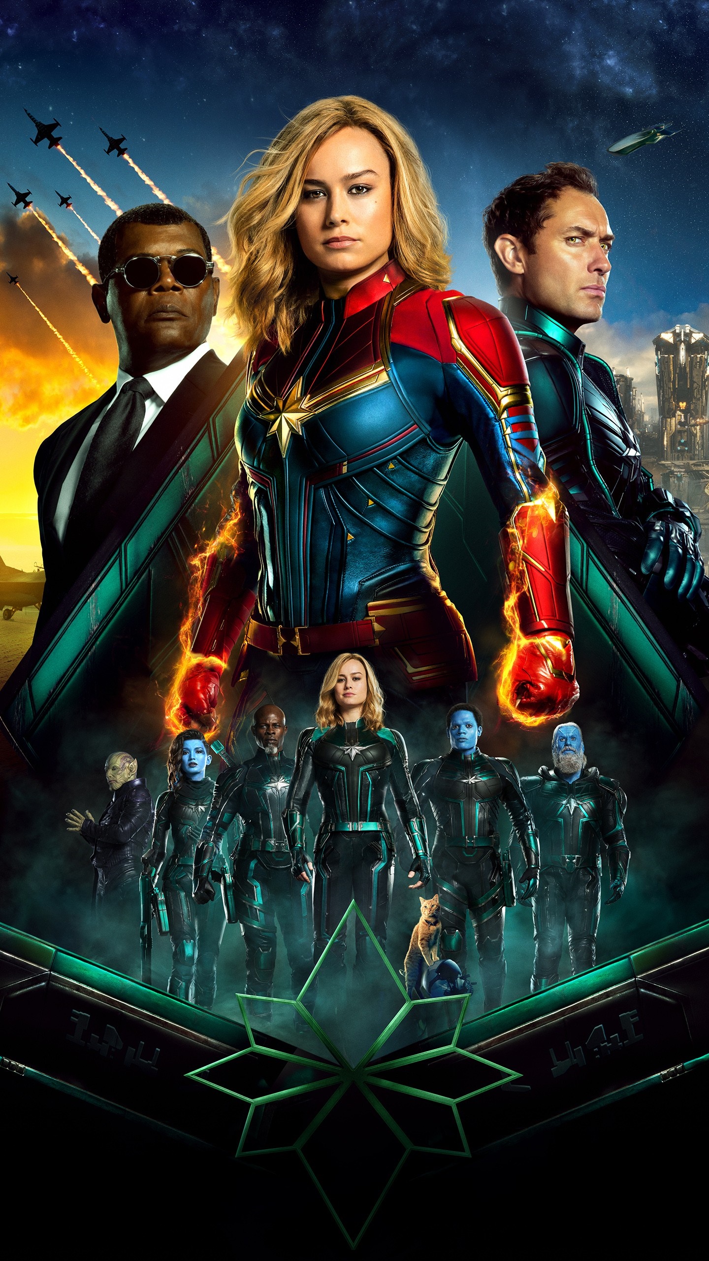 Movie Captain Marvel, Brie Larson, Carol Danvers, Nick Fury, Samuel L ...