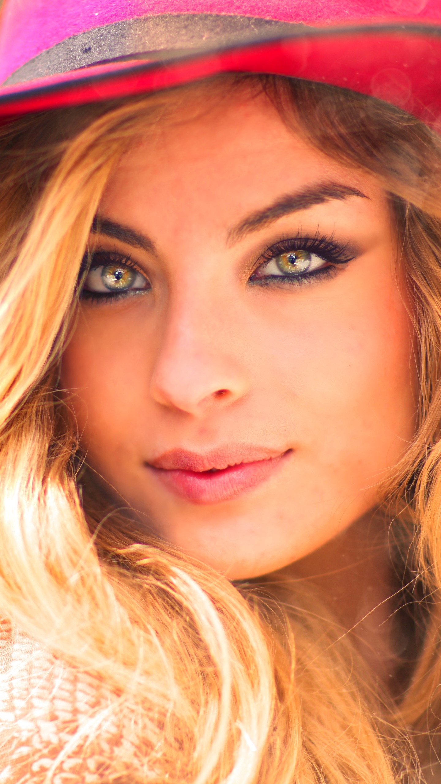Women Face, Hat, 1440x2560 Phone HD Wallpaper