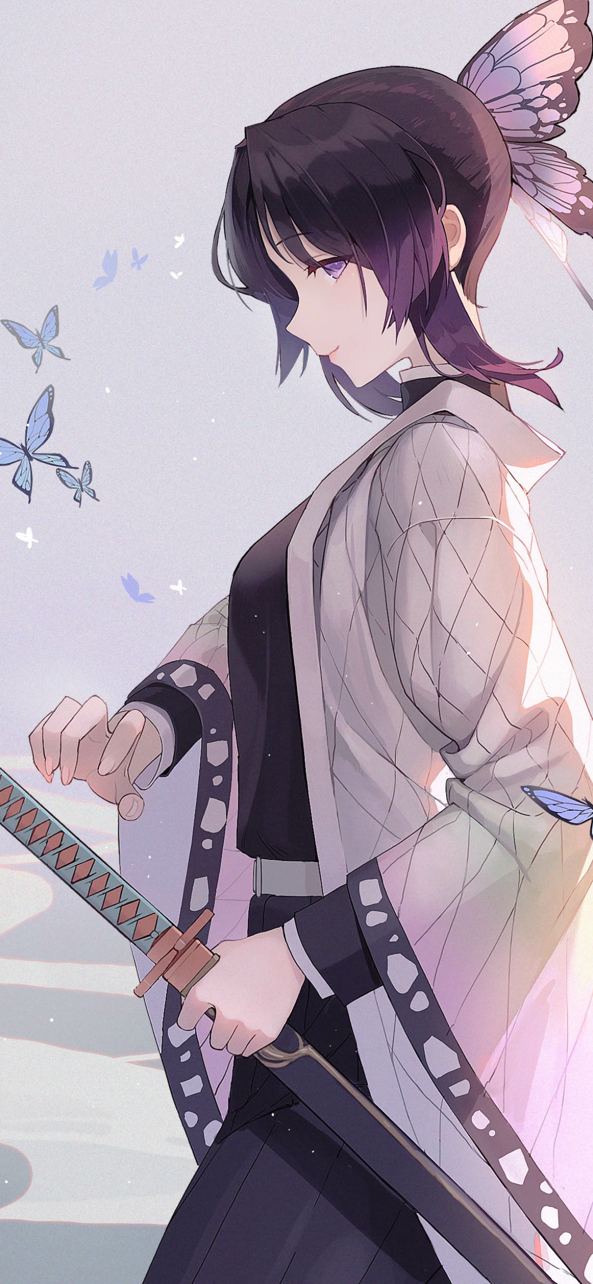Anime Demon Slayer: Kimetsu no Yaiba, Shinobu Kochou, 1170x2532 Phone ...