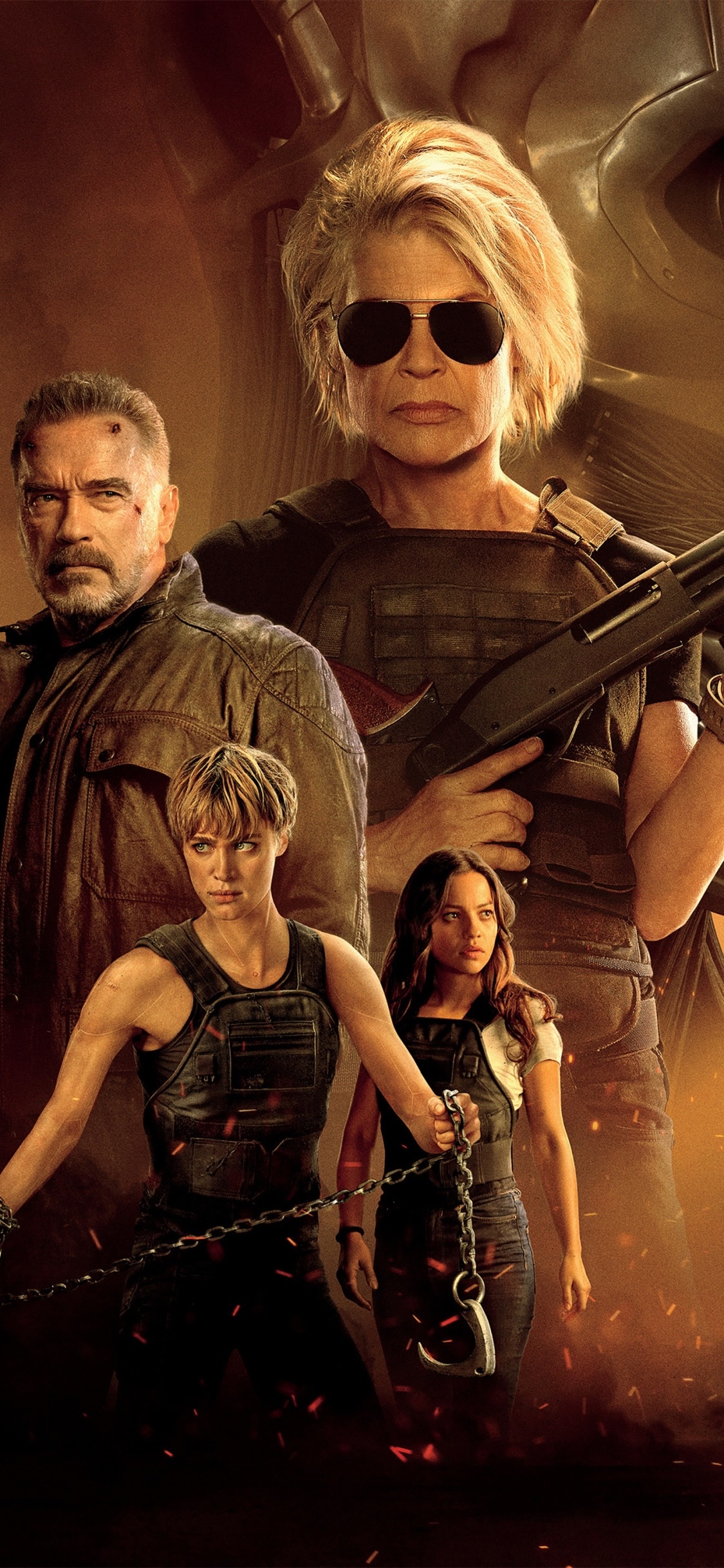 Movie Terminator: Dark Fate, Arnold Schwarzenegger, Mackenzie Davis ...