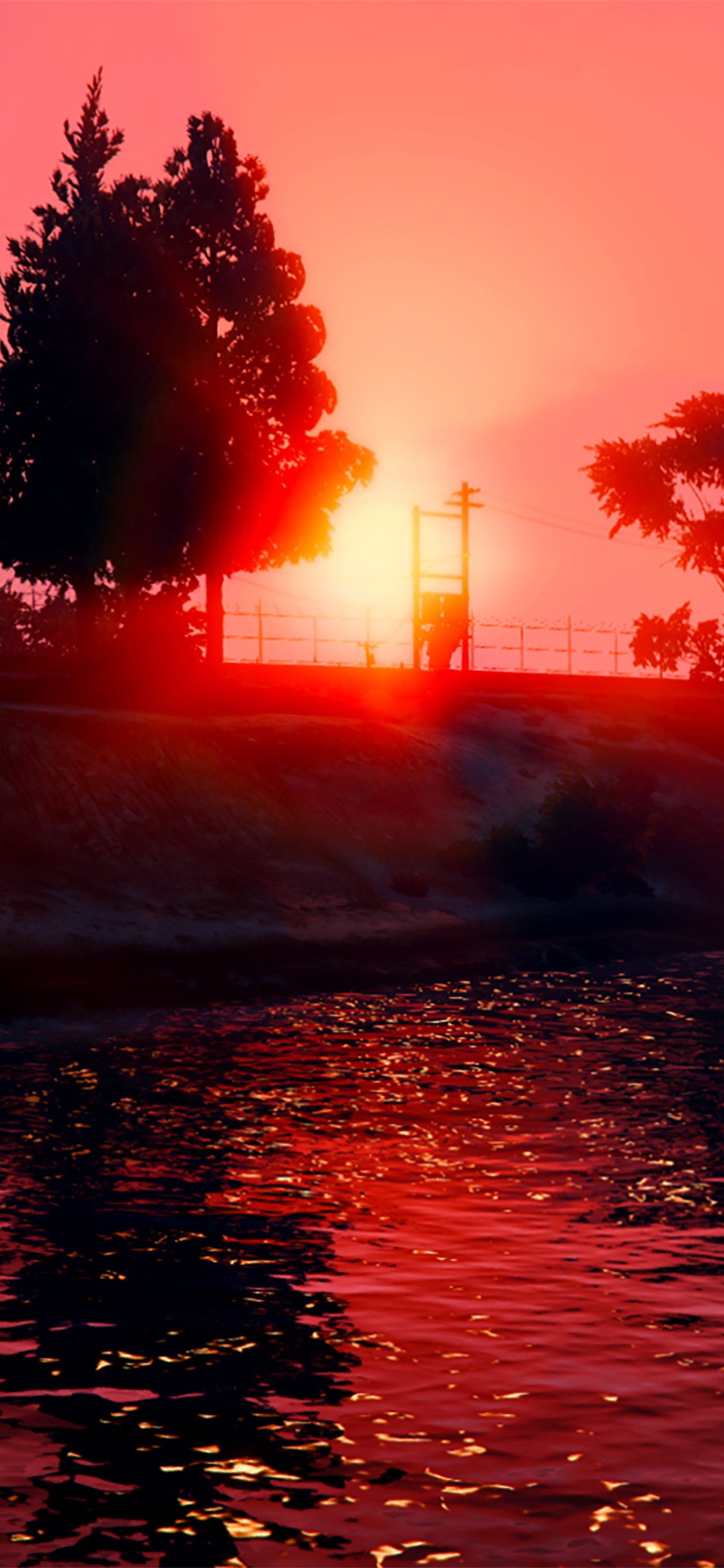 Video Game Grand Theft Auto V, Sun, 1125X2436 Phone Hd Wallpaper