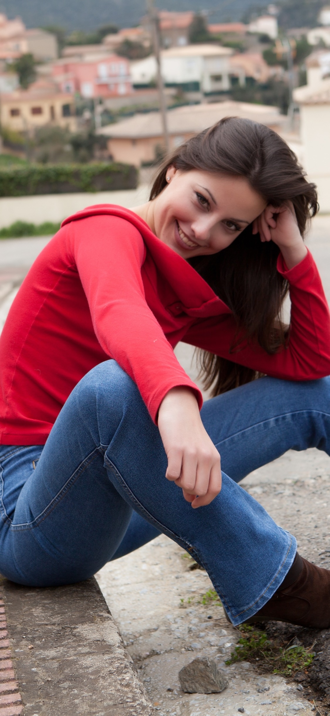 Women Lorena Garcia, Smile, Jeans, Model, 1125x2436 Phone HD Wallpaper