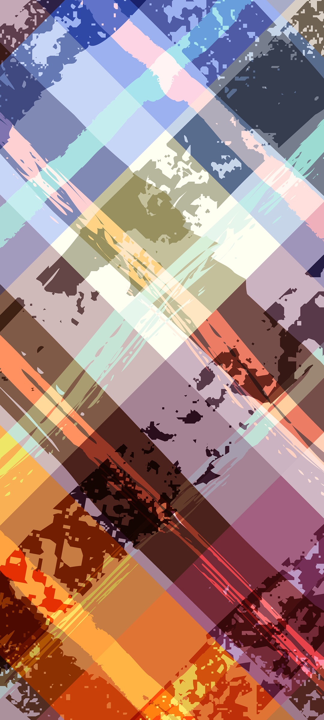Abstract Colors, Lines, 1080X2400 Phone Hd Wallpaper