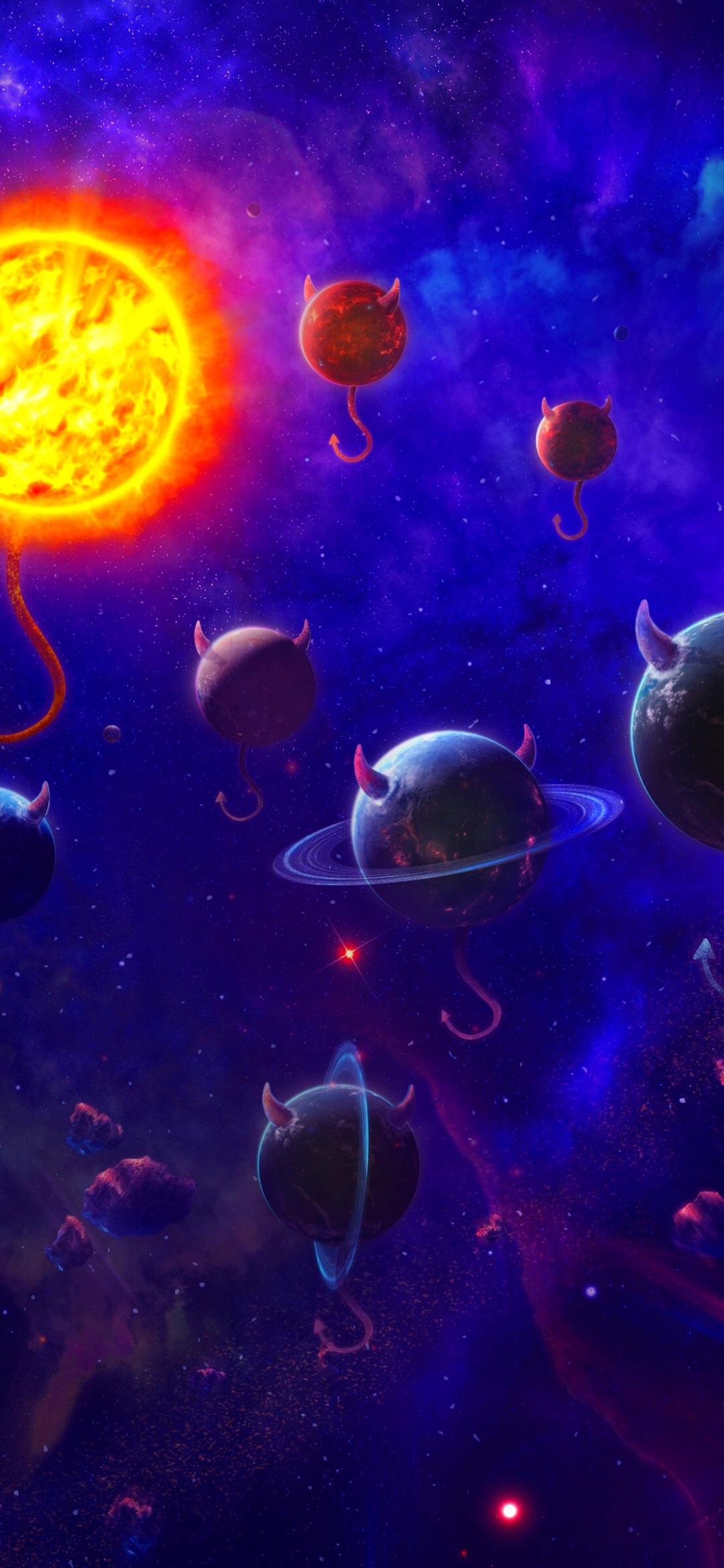 «Planets phone wallpaper» HD Wallpapers