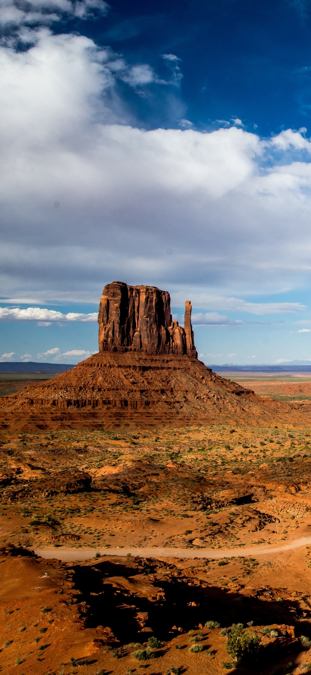 Earth Monument Valley, Cloud, USA, Nature, Landscape, Desert, 1080x2340 ...