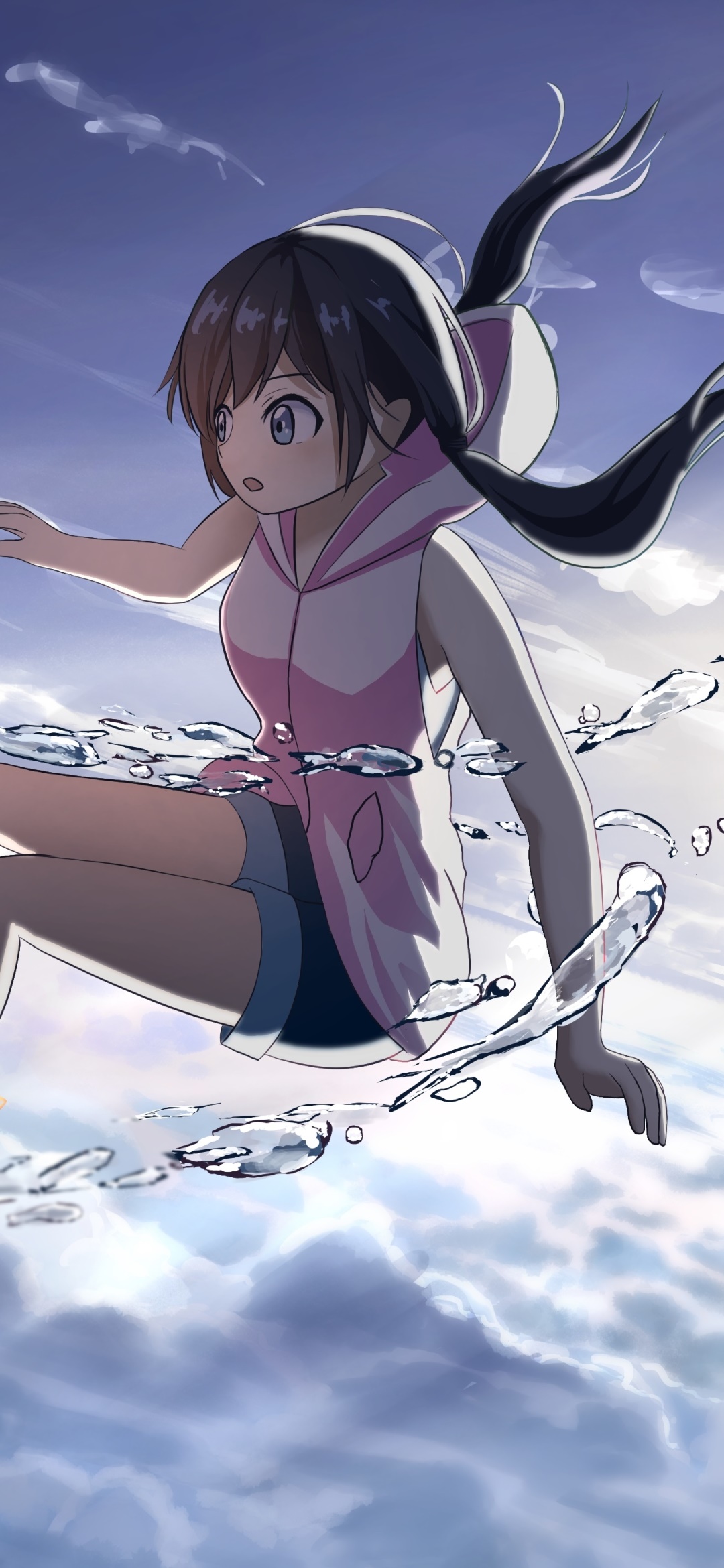 Anime Weathering With You, Hina Amano, 1080x2340 Phone HD Wallpaper