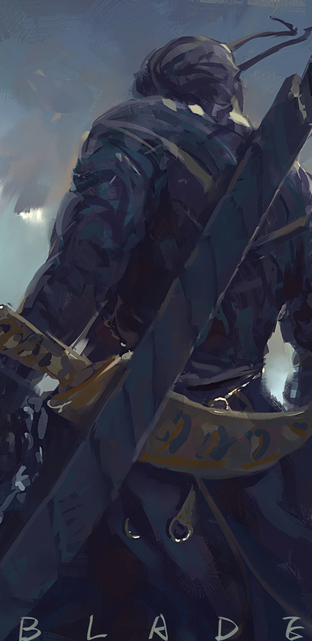 Comics GhostBlade, Warrior, Sword, 1080x2220 Phone HD Wallpaper