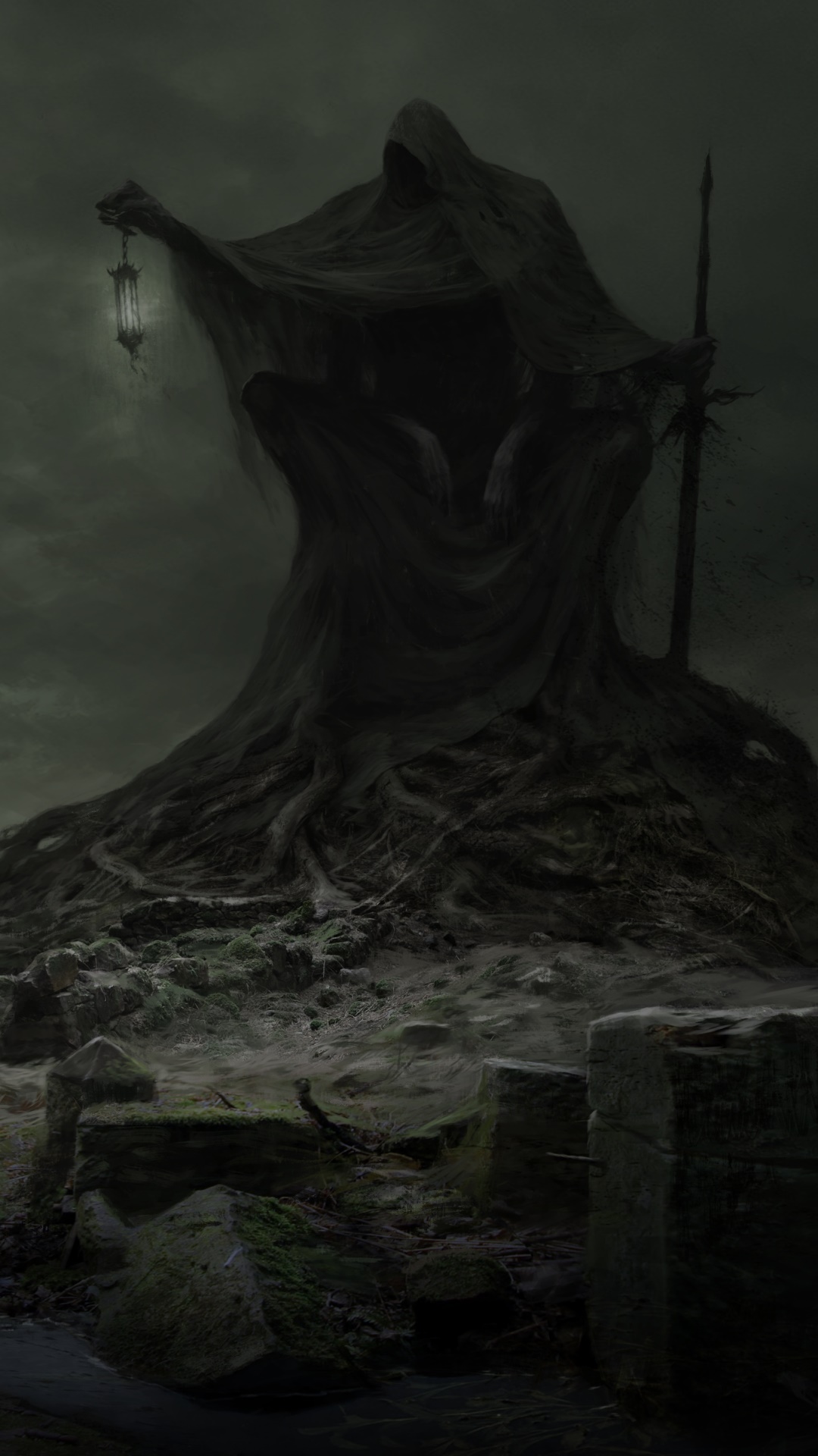 Dark Grim Reaper, Landscape, 1080x1920 Phone HD Wallpaper