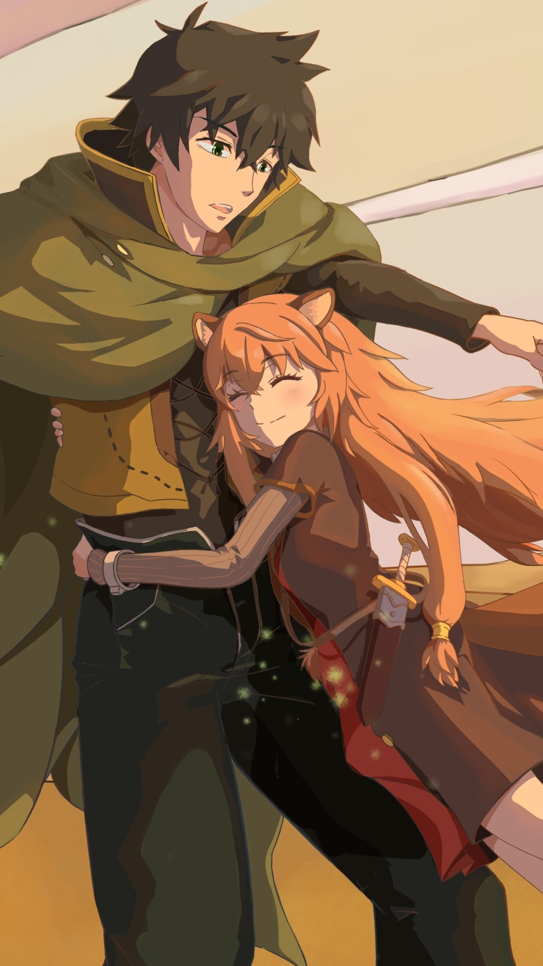 Anime The Rising of the Shield Hero, Naofumi Iwatani, Raphtalia (The ...