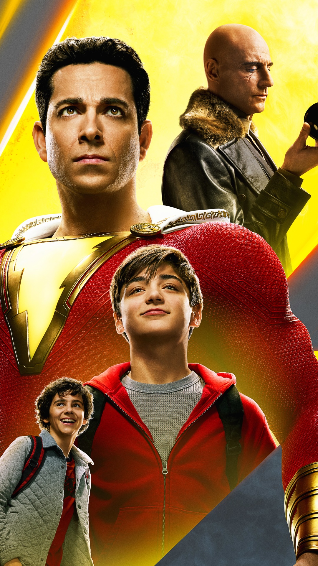 Movie Shazam!, Mark Strong, Zachary Levi, Shazam (DC Comics), 1080x1920 ...