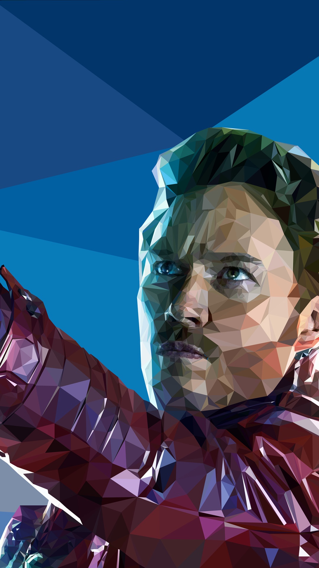 Comics Star Lord, Guardians Of The Galaxy, Low Poly, 1080x1920 Phone HD ...