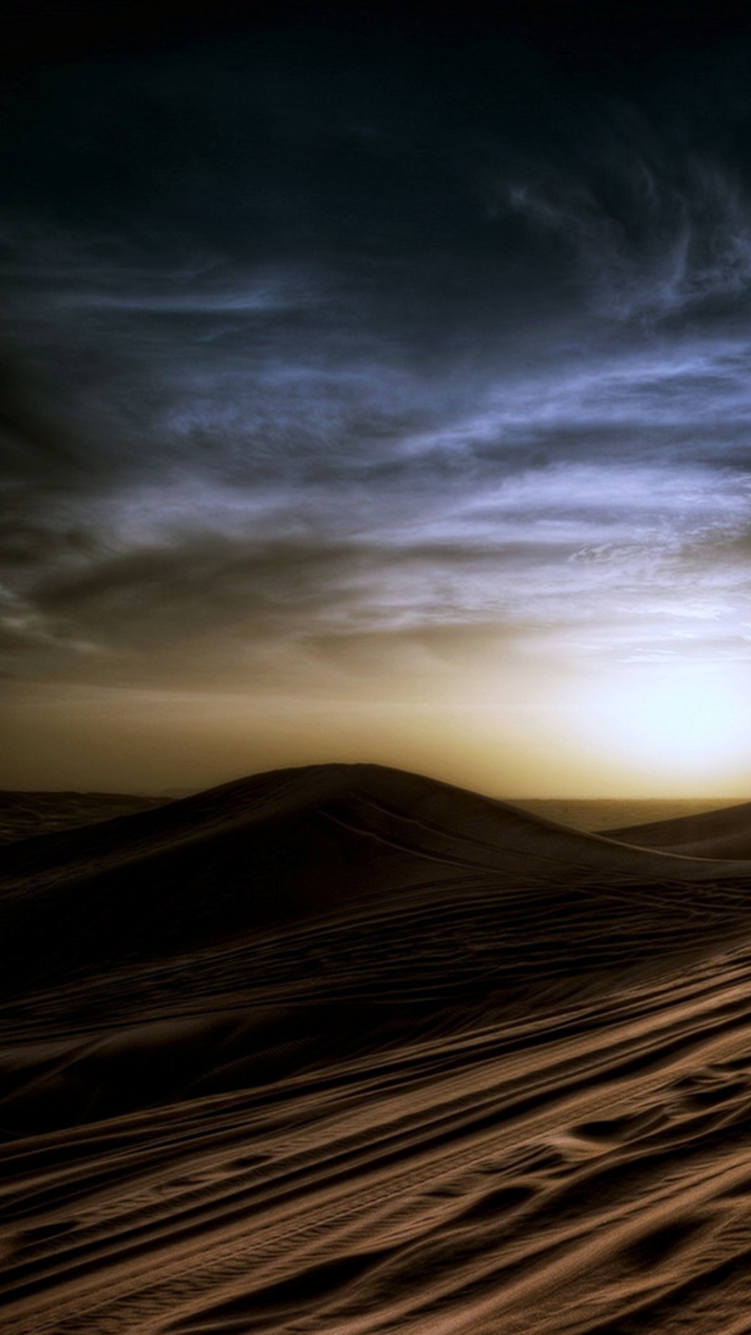 Earth Desert, Sand, Dune, Sunset, Sky, Cloud, 1080x1920 Phone HD Wallpaper