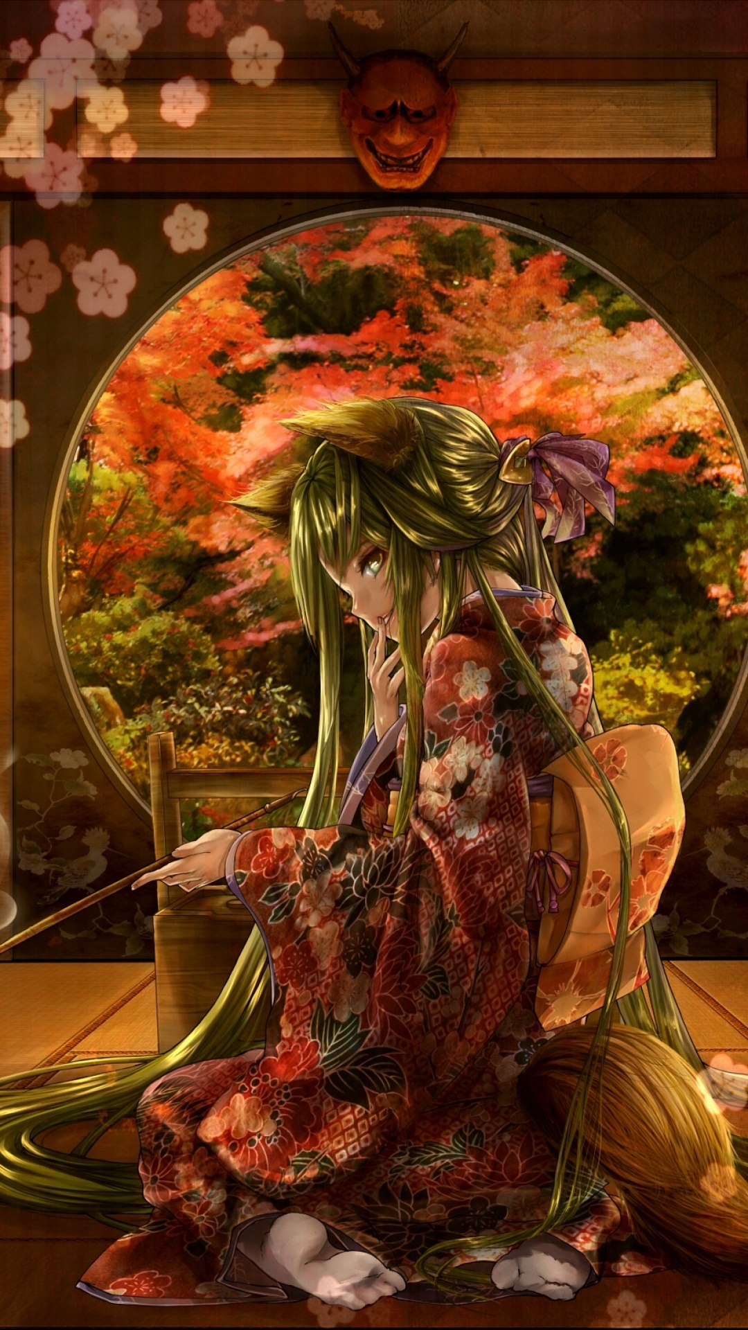 Anime Geisha, 1080x1920 Phone HD Wallpaper