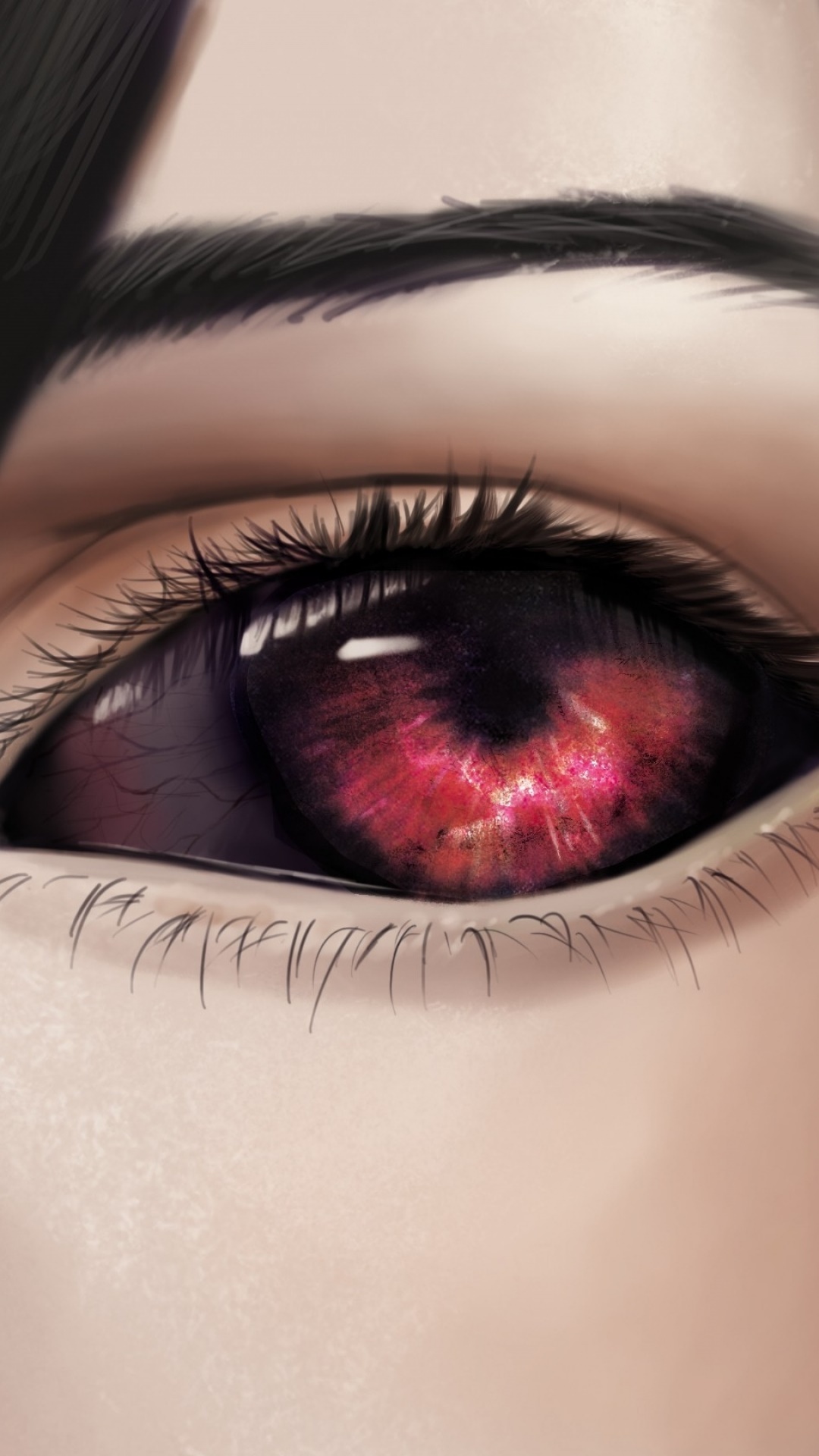 Anime Tokyo Ghoul, Touka Kirishima, Eye, 1080x1920 Phone HD Wallpaper