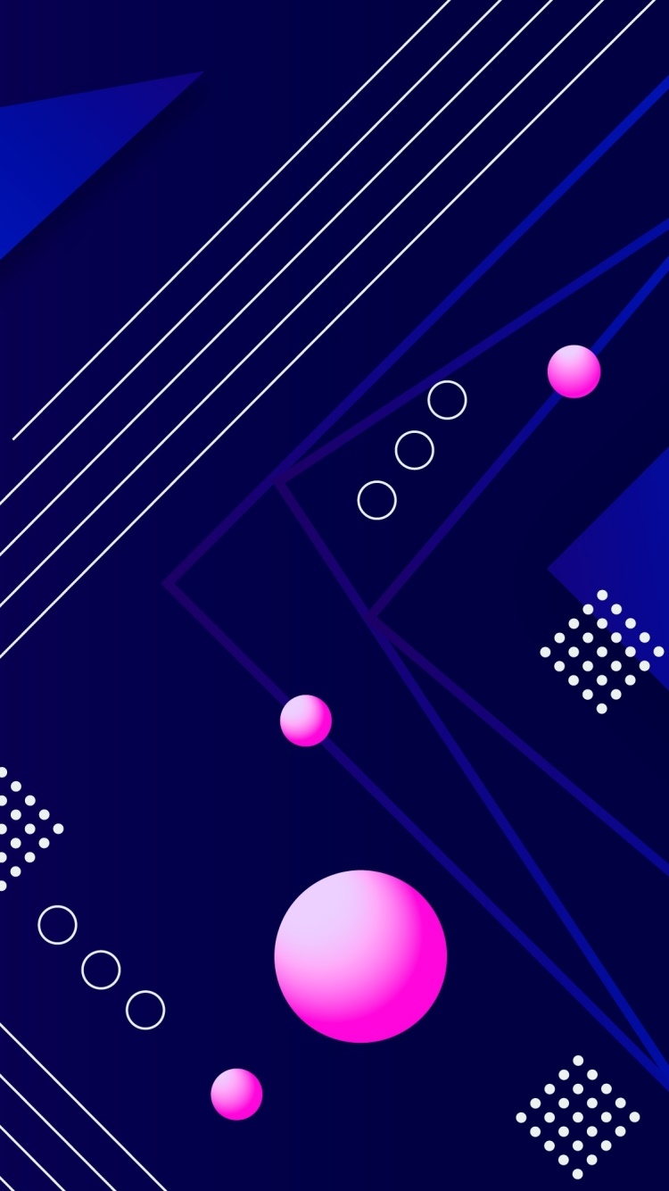 Abstract Blue, Lines, Geometry, 750x1334 Phone HD Wallpaper