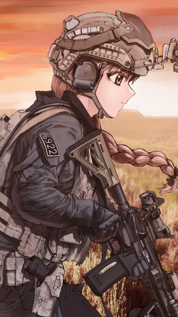 Anime Girls Und Panzer, Rukuriri (Girls Und Panzer), 750X1334 Phone Hd ...