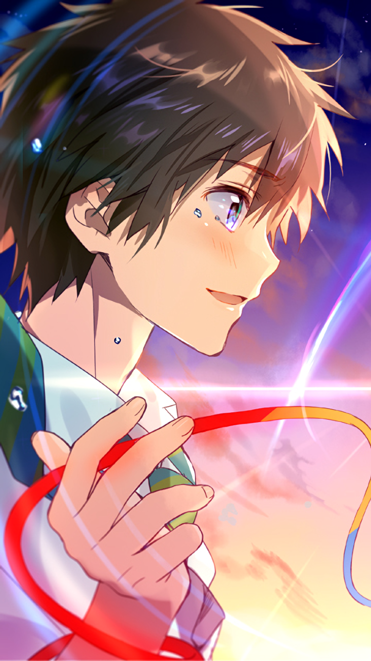 Anime Your Name., Mitsuha Miyamizu, Kimi No Na Wa., Taki Tachibana ...