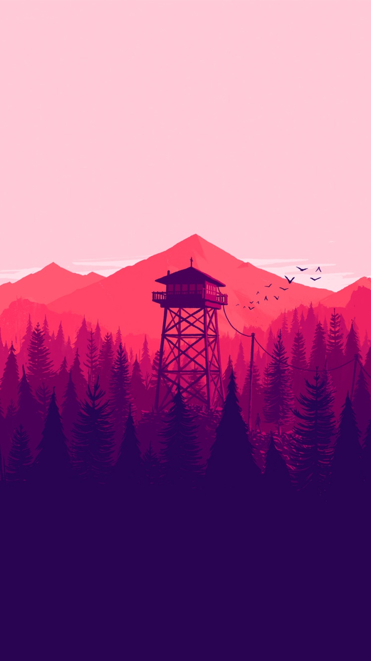 «Firewatch phone wallpaper» HD Wallpapers