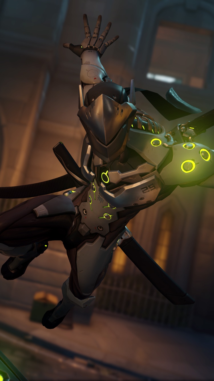 Video Game Overwatch, Genji (Overwatch), 750x1334 Phone HD Wallpaper