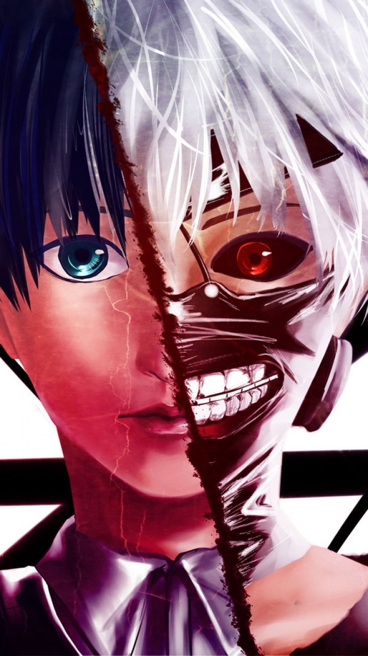 Anime Tokyo Ghoul, Ken Kaneki, 750x1334 Phone HD Wallpaper