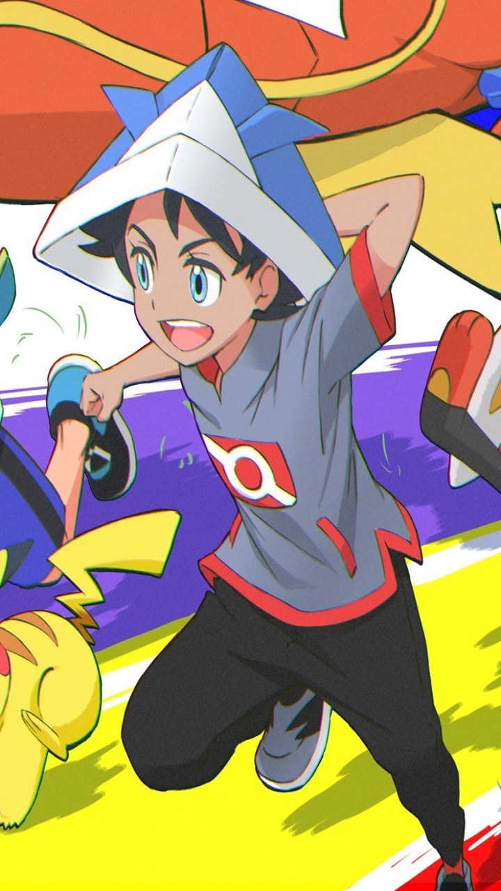 Anime Pokémon, Blue Eyes, Goh (Pokémon), 720x1280 Phone HD Wallpaper