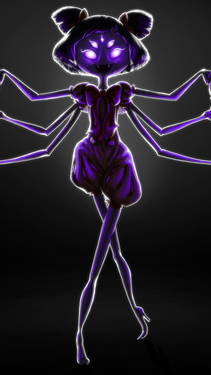 Video Game Undertale, Fangs, Purple Eyes, Muffet (Undertale), 720x1280 ...