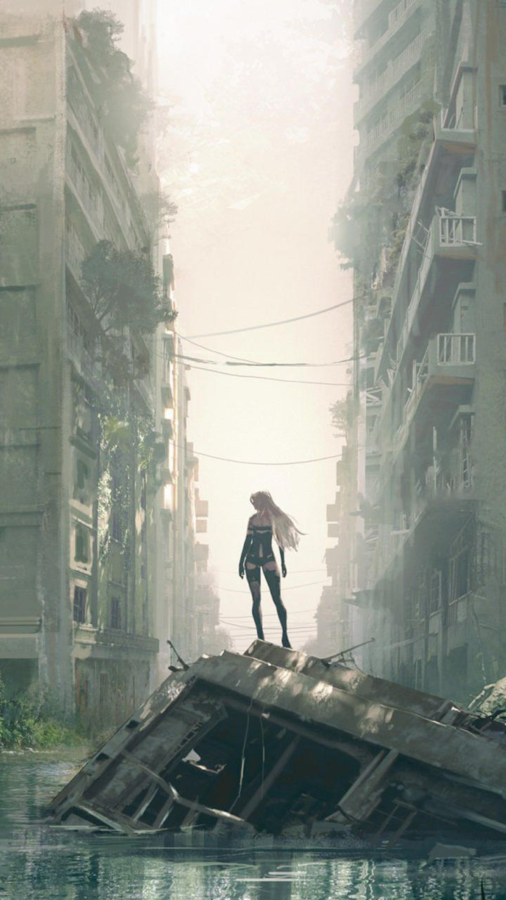 Video Game NieR: Automata, 720x1280 Phone HD Wallpaper