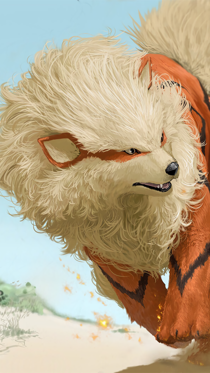 Anime Pokémon, Arcanine (Pokémon), 720X1280 Phone Hd Wallpaper