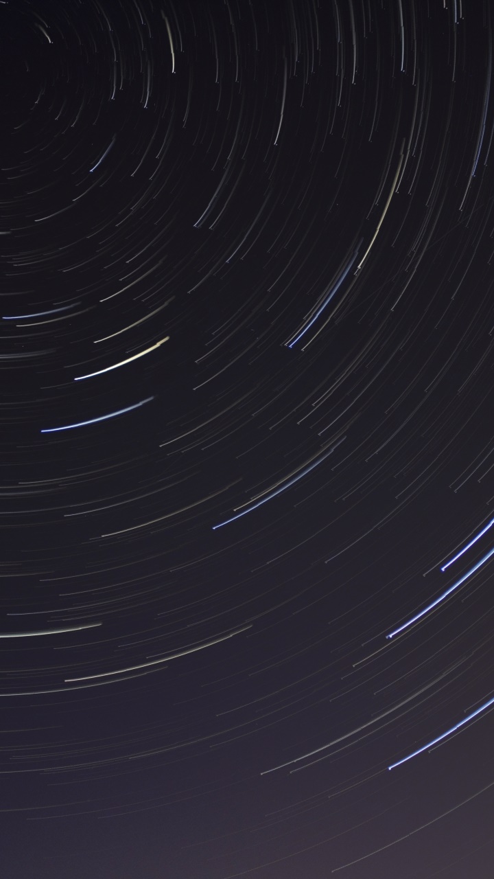 Earth Star Trail, Sky, Night, 720x1280 Phone HD Wallpaper