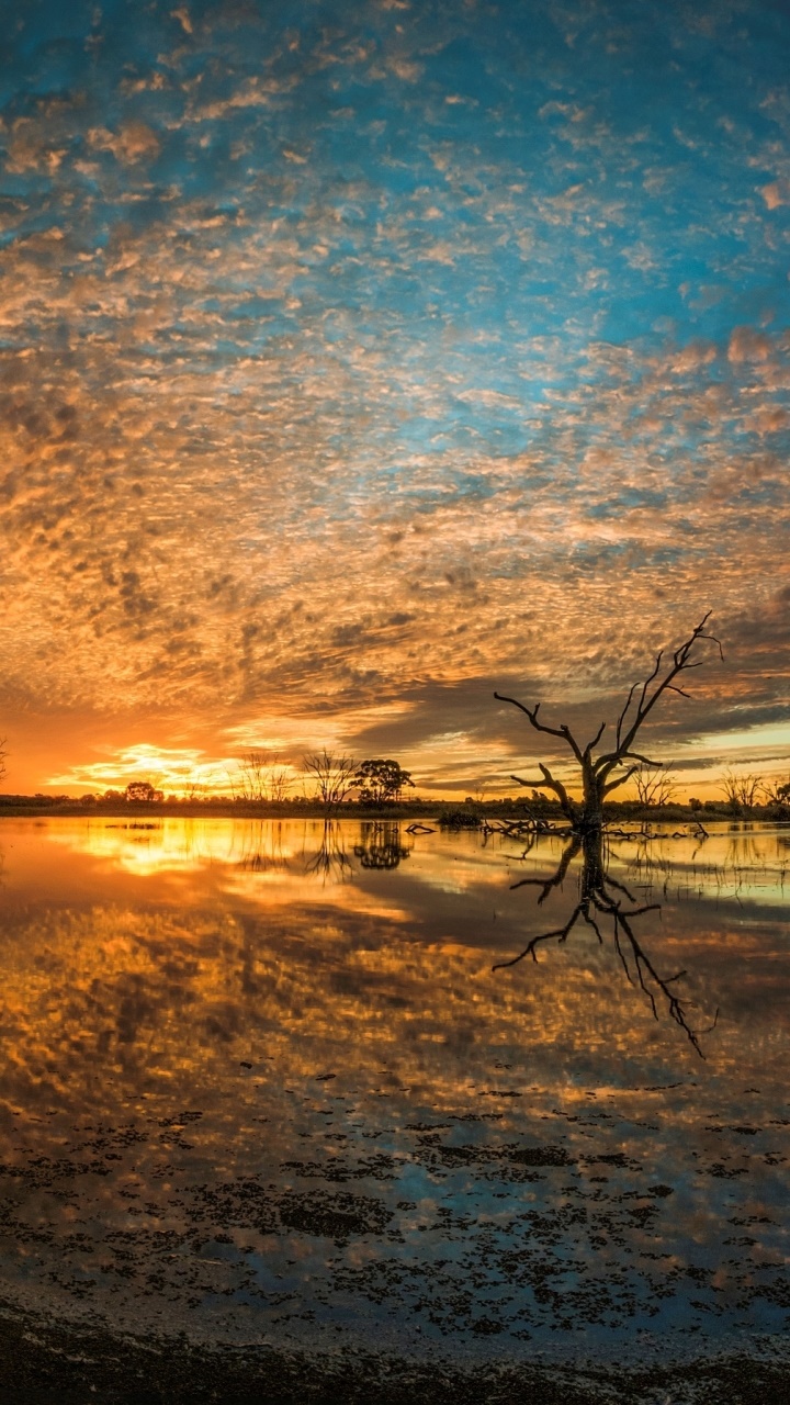 Earth Reflection, Nature, Cloud, River, Landscape, Australia, 720x1280 ...