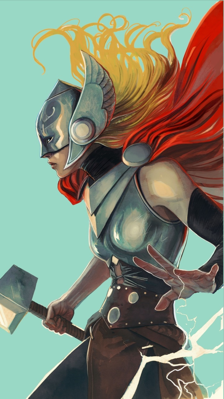 Comics Lady Thor, 720x1280 Phone HD Wallpaper